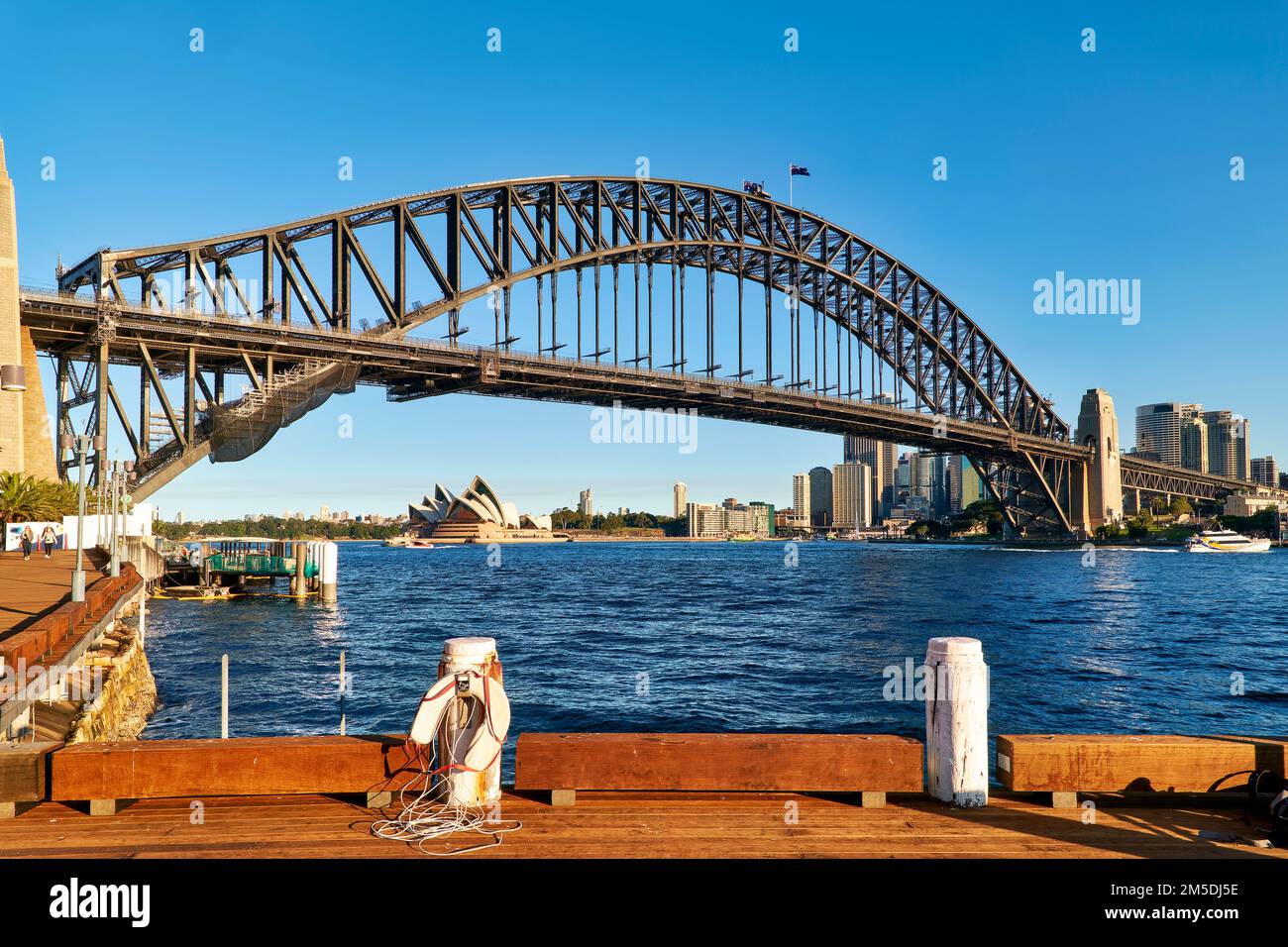 Sydney. New South Wales. Australia. The Harbour bridge and the Opera ...