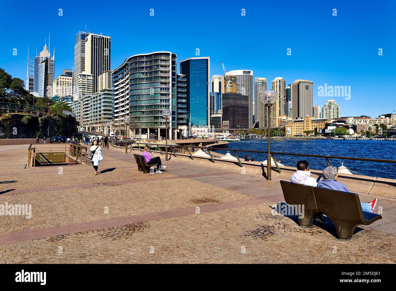 Sydney. New South Wales. Australia. Residential buildings at Circular ...