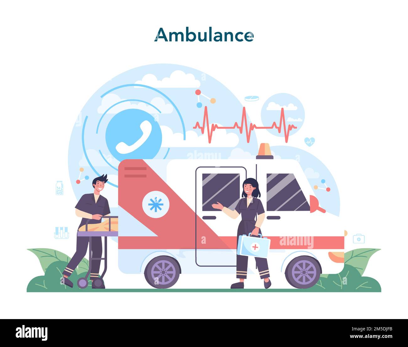 Ambulance doctors concept. Emergency doctor in the uniform. Paramedics ...