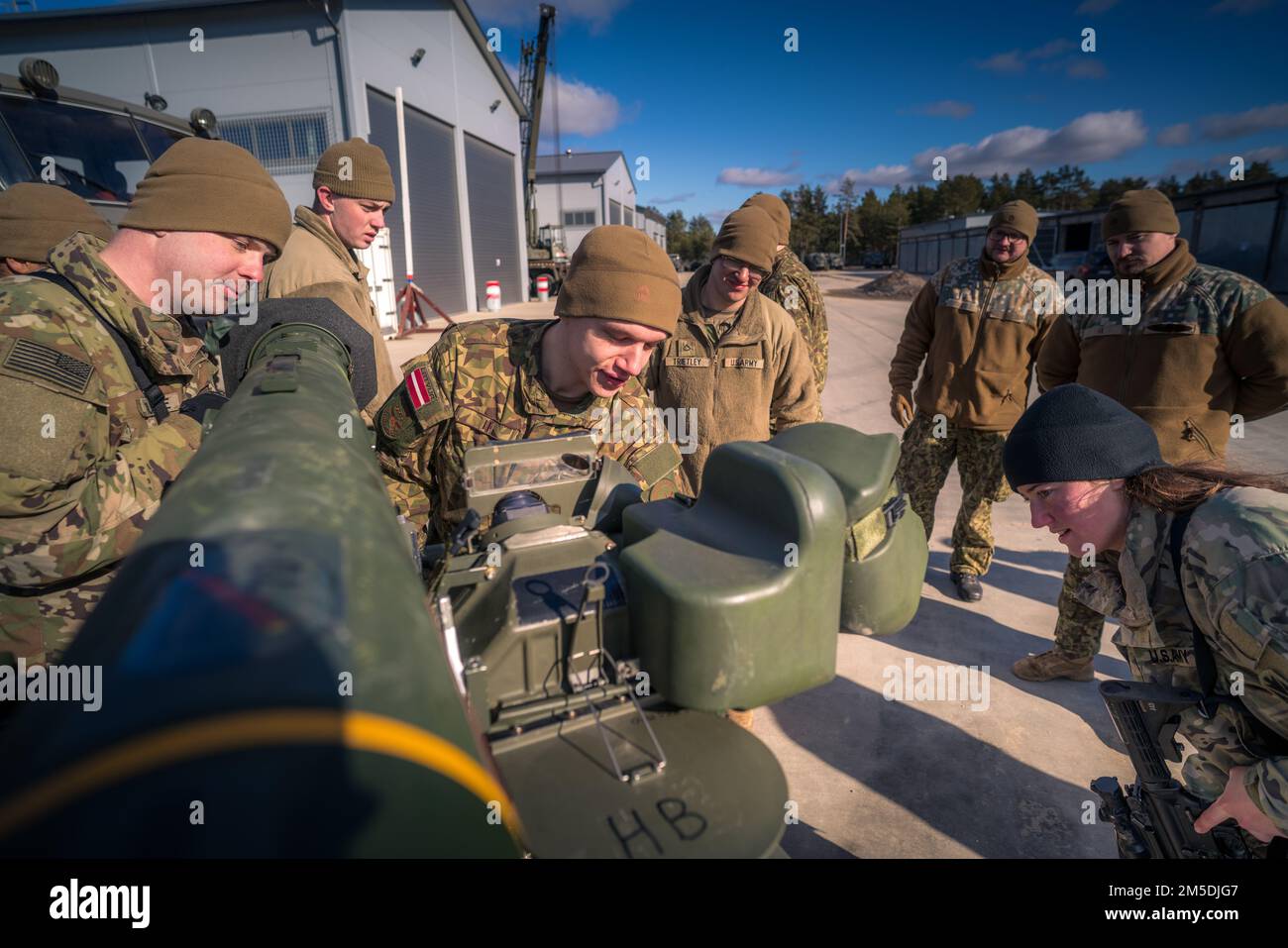 Air Defenders of the Latvian Air Force Ground-Based Air Defense train U ...