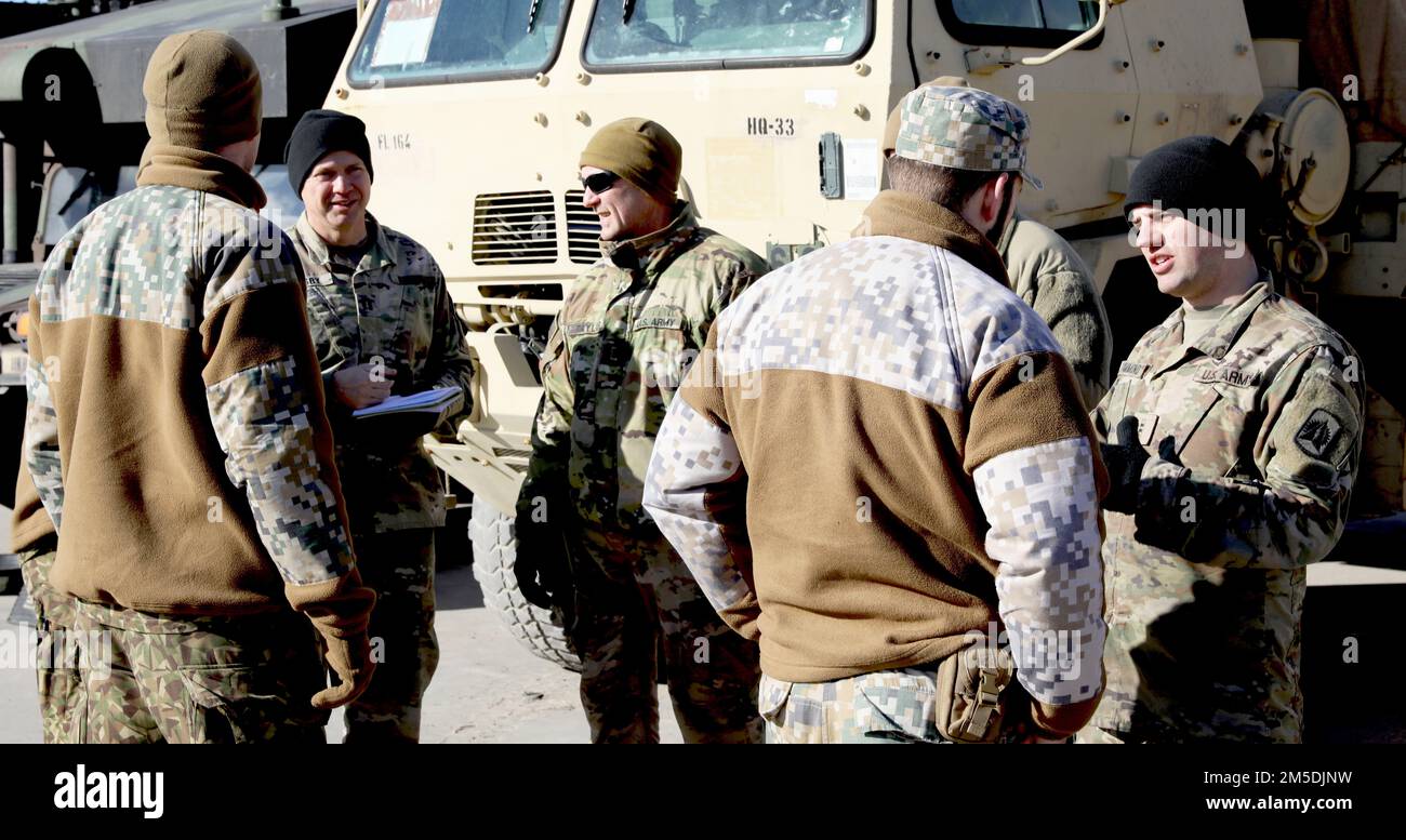 Leadership from the 5th Battalion, 4th Air Defense Artillery Regiment ...