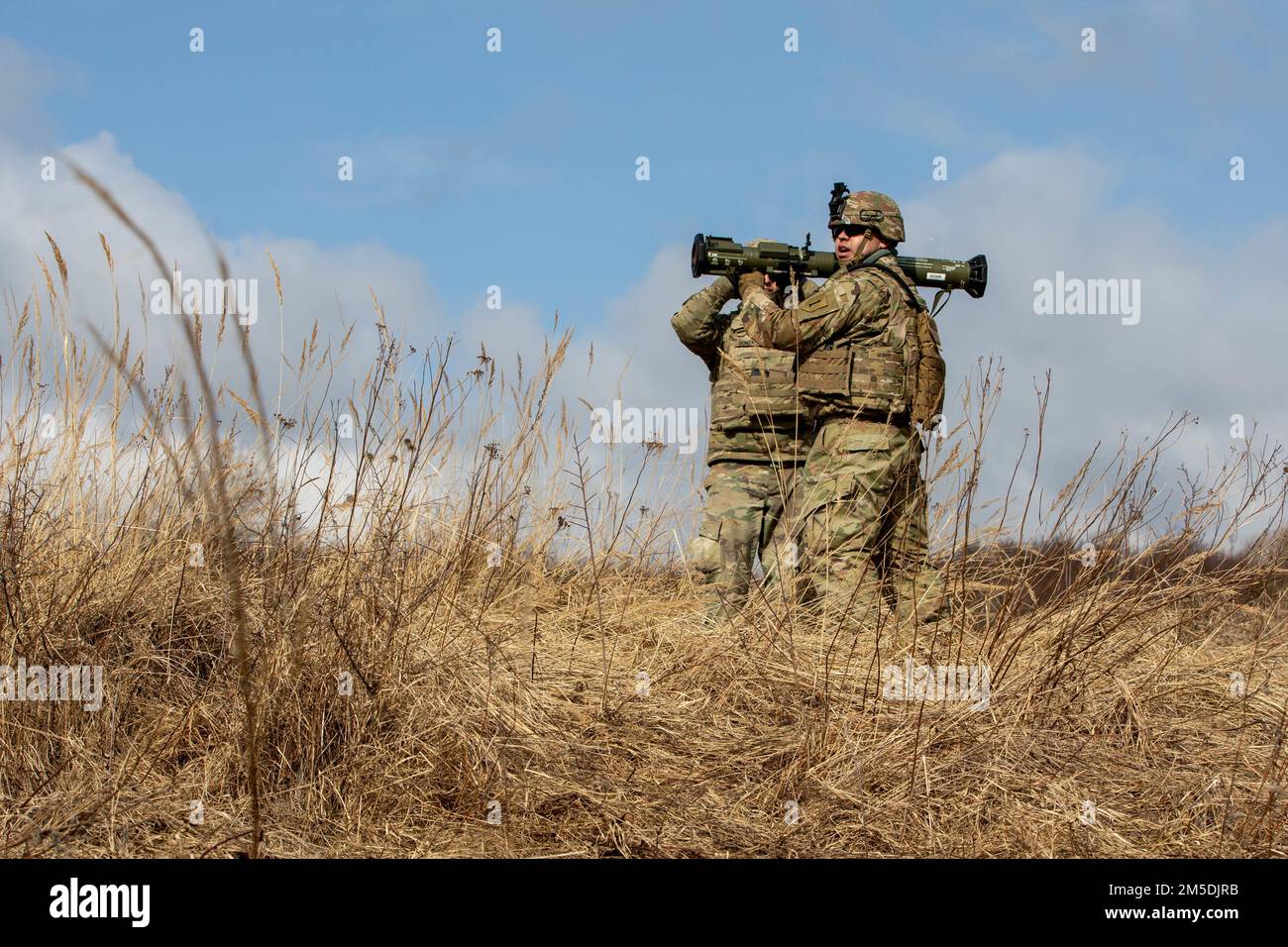 U.S. Army soldiers with 2nd Battalion, 34th Armored Regiment fire an ...
