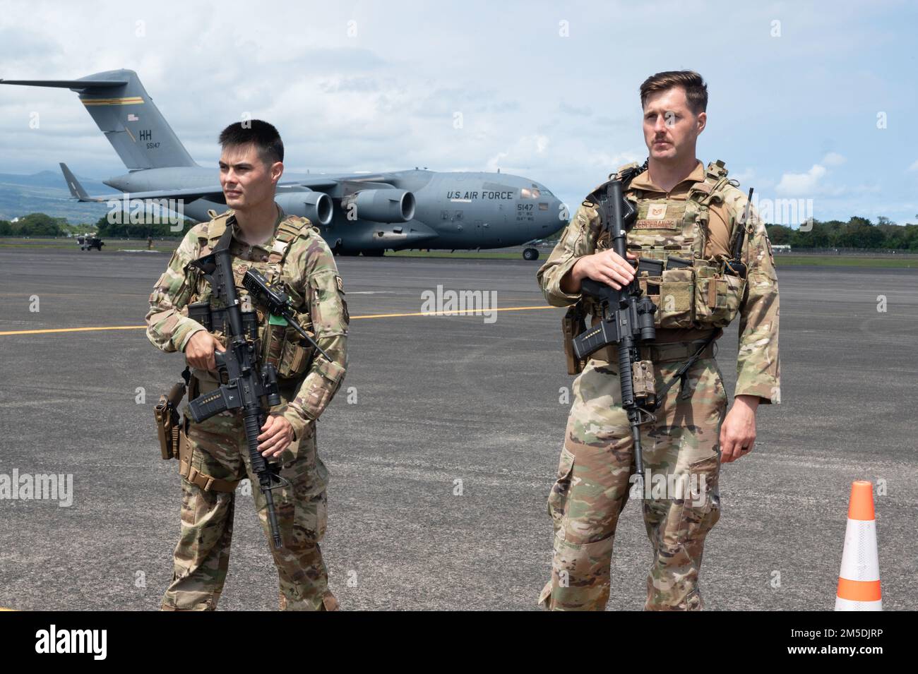Staff Sgt. Peter Mathre and Tech. Sgt. Eric Lesperance, 154th Security ...