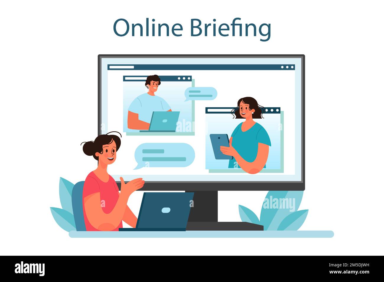 Presenting relevant information Cut Out Stock Images & Pictures - Alamy