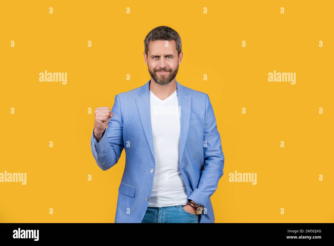 photo of smiling handsome man wear suit. man wearing formal jacket ...