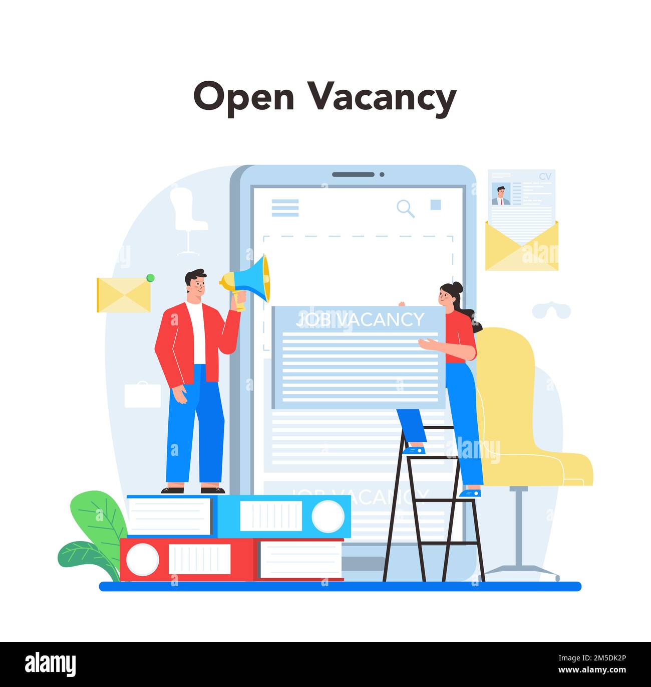 Human resources specialist concept. Idea of recruitment and job ...