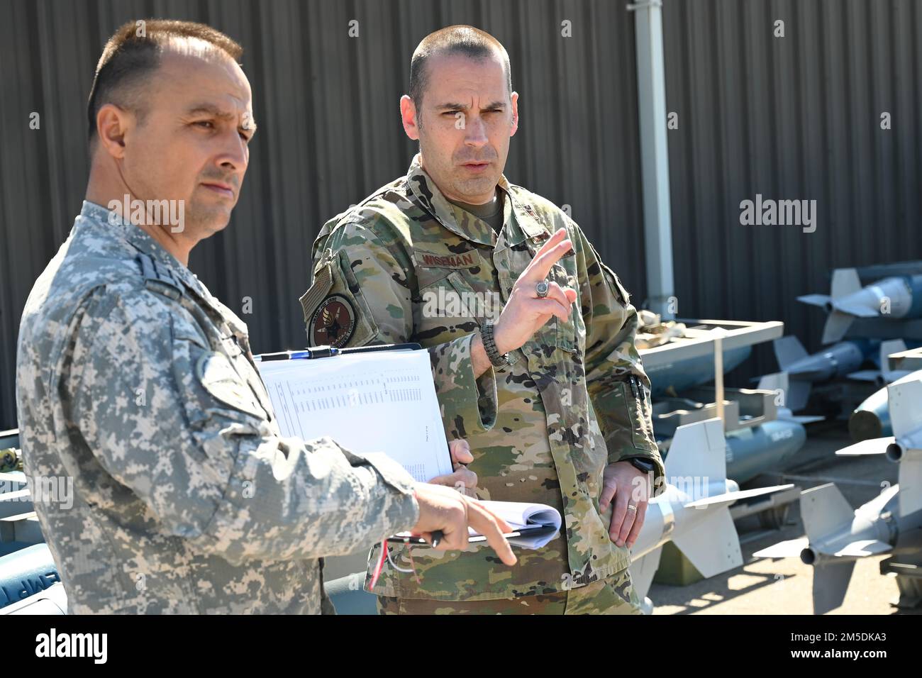 U.S. Air Force Master Sgt. Darren Wiseman, a munitions accountable ...
