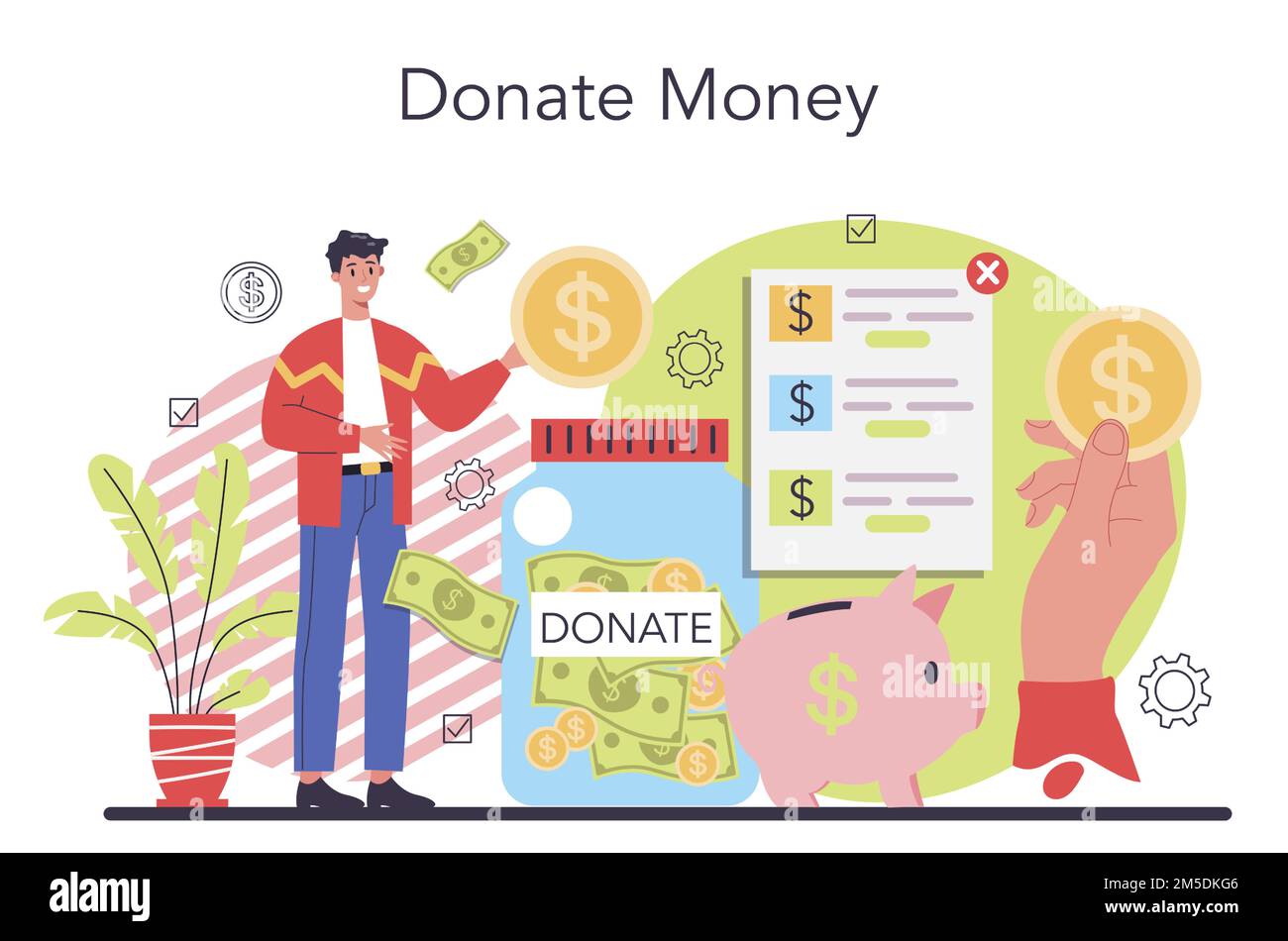 Charity concept. People or volunteer donate stuff to help other people ...