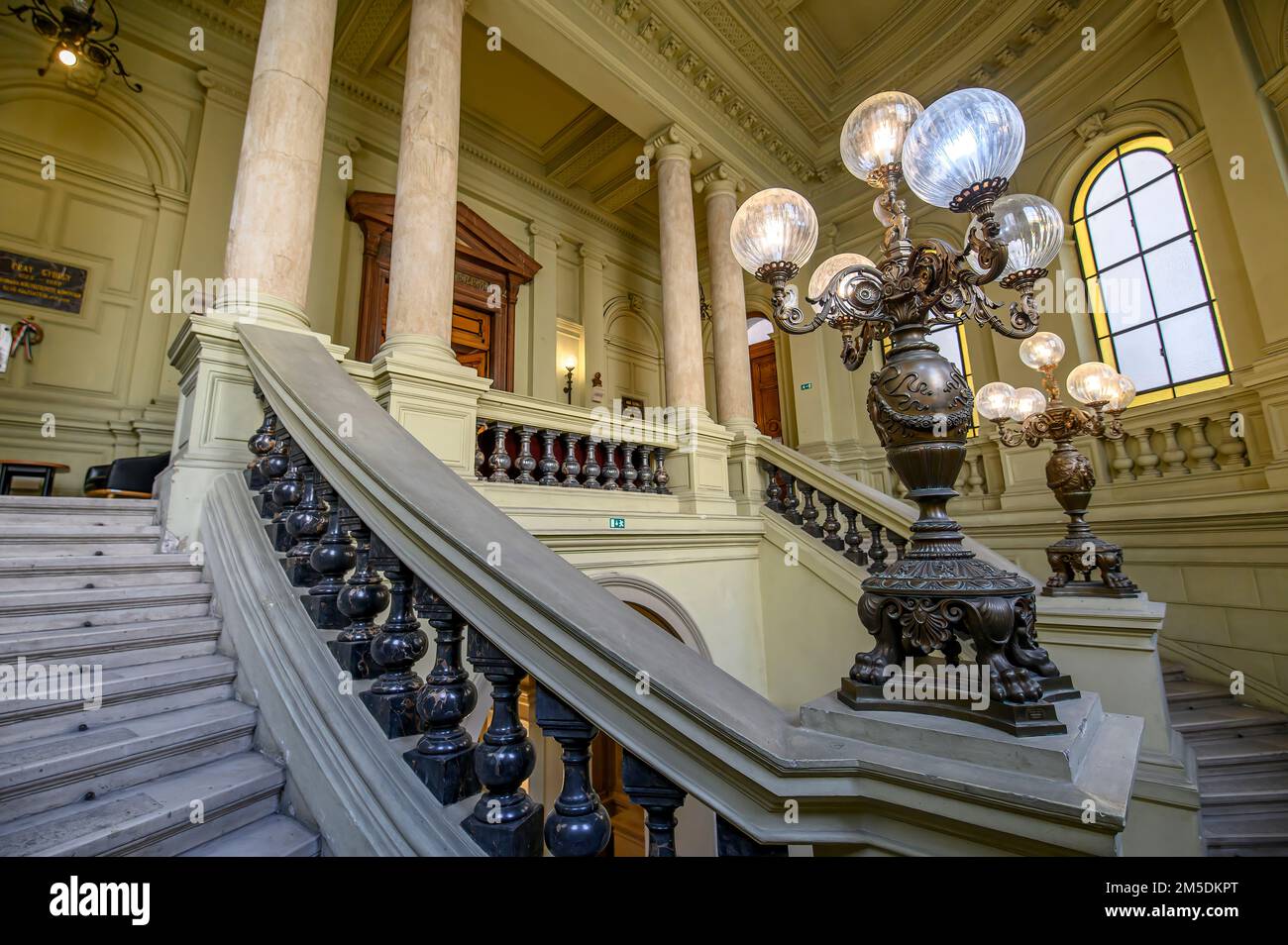 Interior of ELTE Central University Library in Budapest, Hungary ...