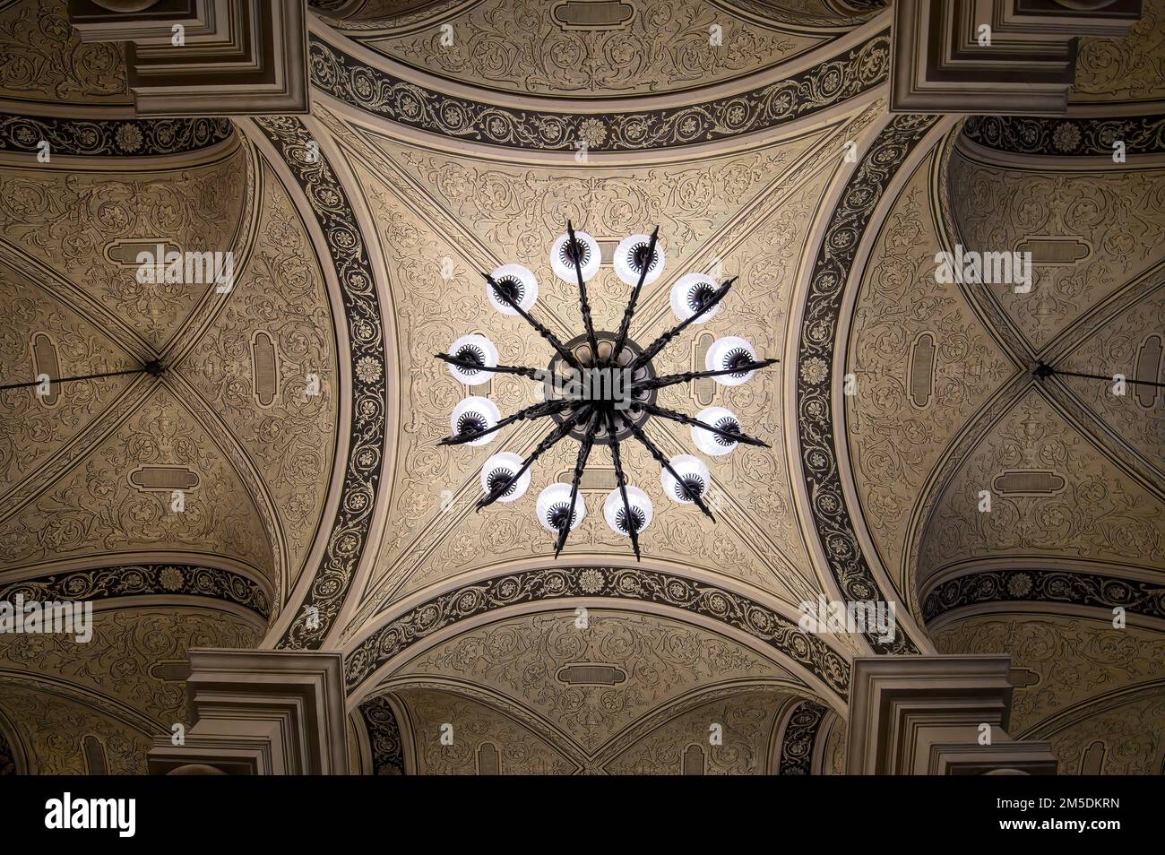 Interior of ELTE Central University Library in Budapest, Hungary ...