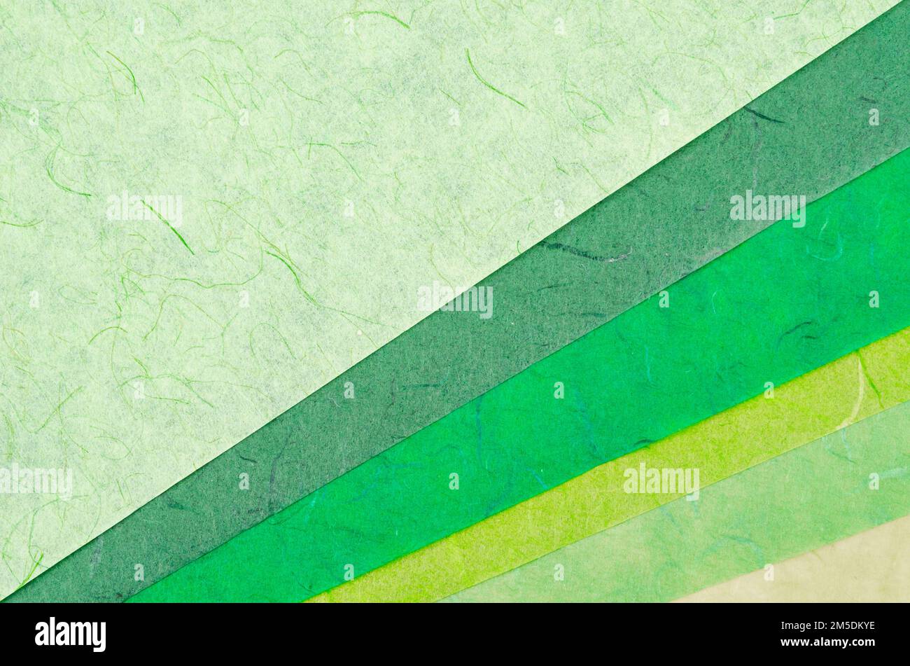 Color swatch of green paper texture made from recycled paper is used by ...