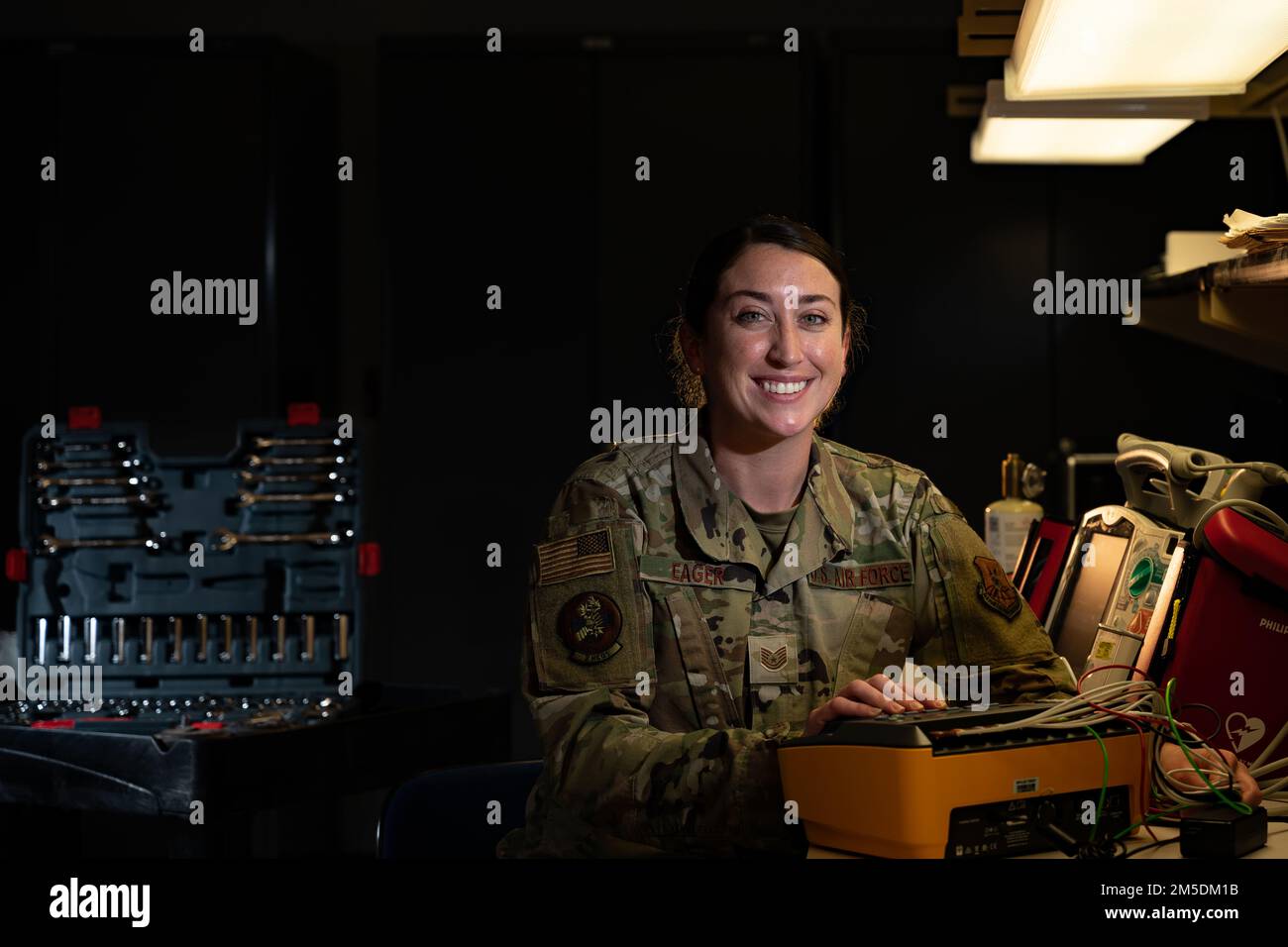 Tech. Sgt. Taylor Eager is a medical maintenance section chief for the ...
