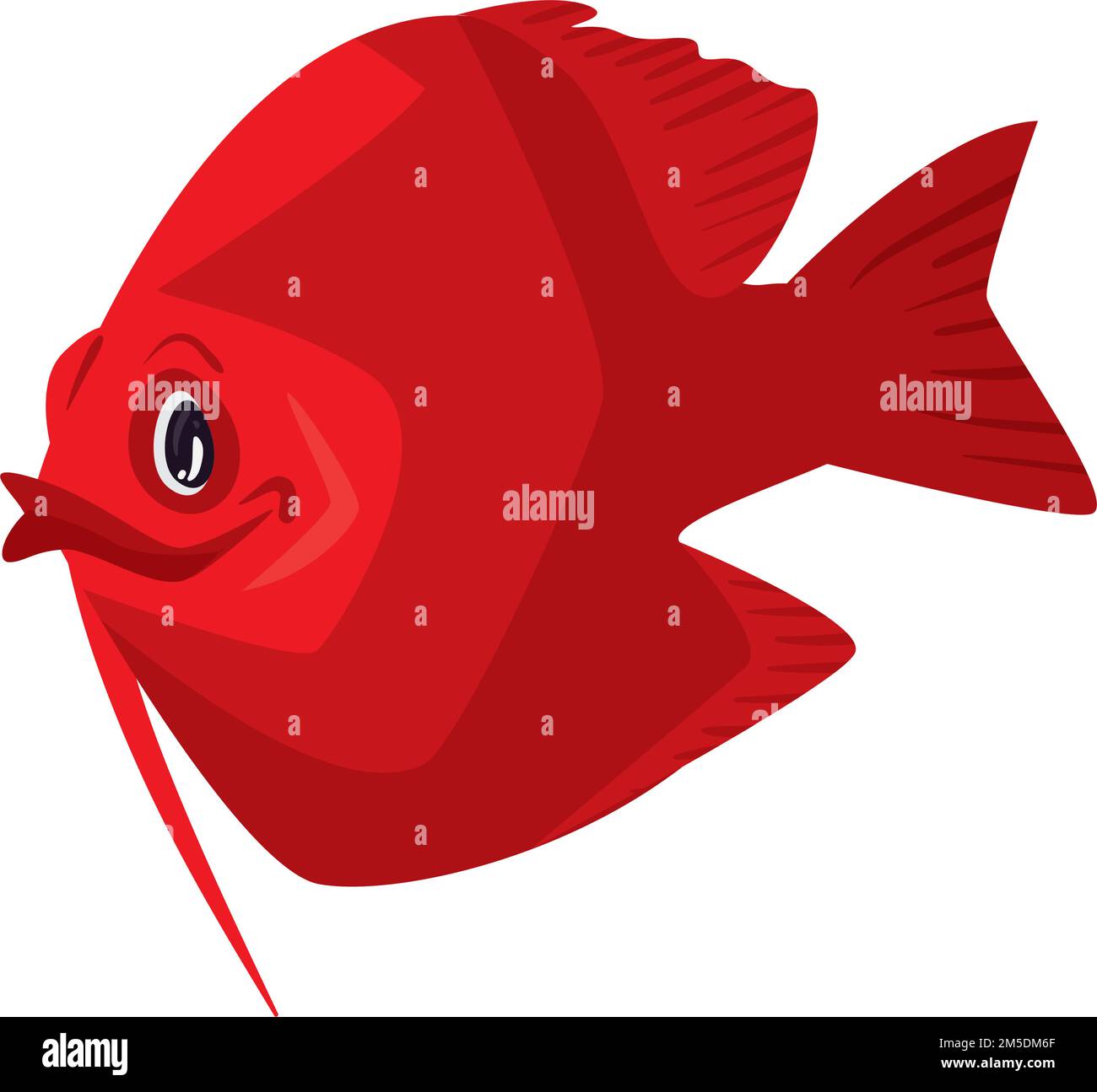 flat red fish Stock Vector Image & Art - Alamy