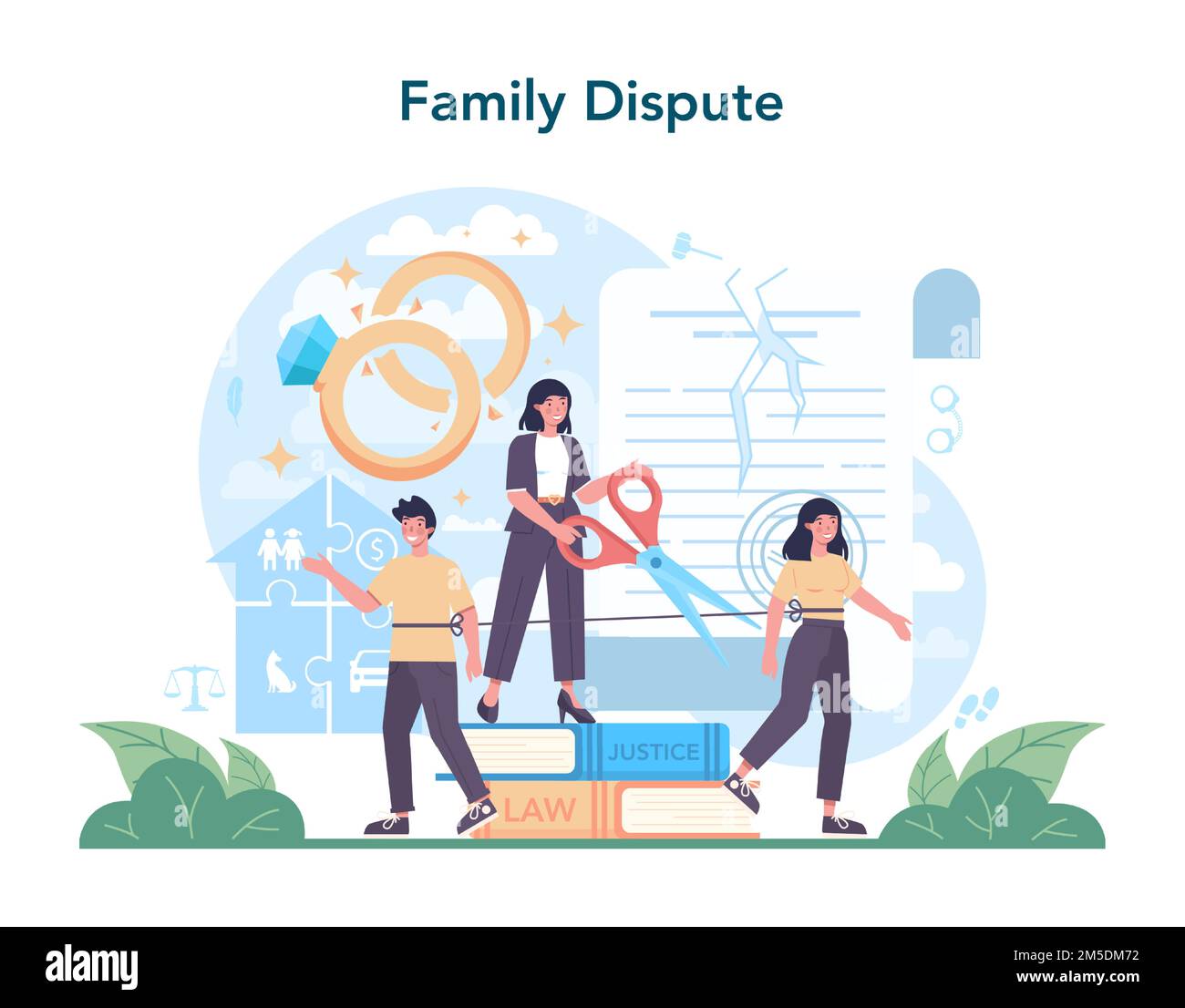 Defending his family Stock Vector Images - Alamy