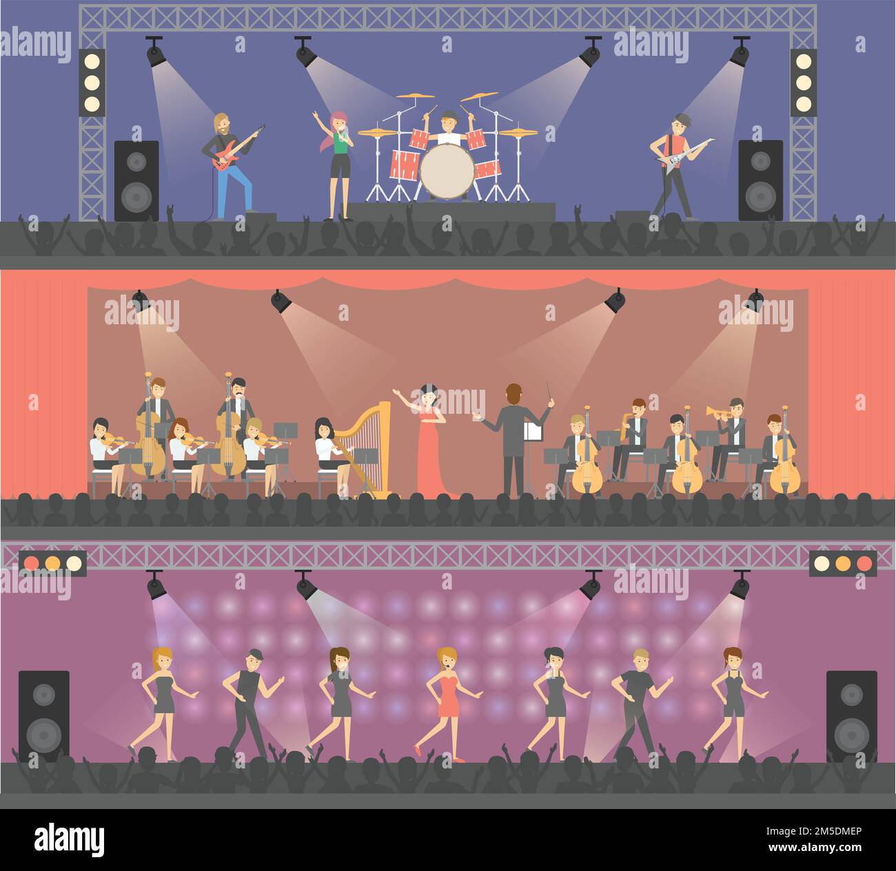 Concerts Stock Vector Images - Alamy