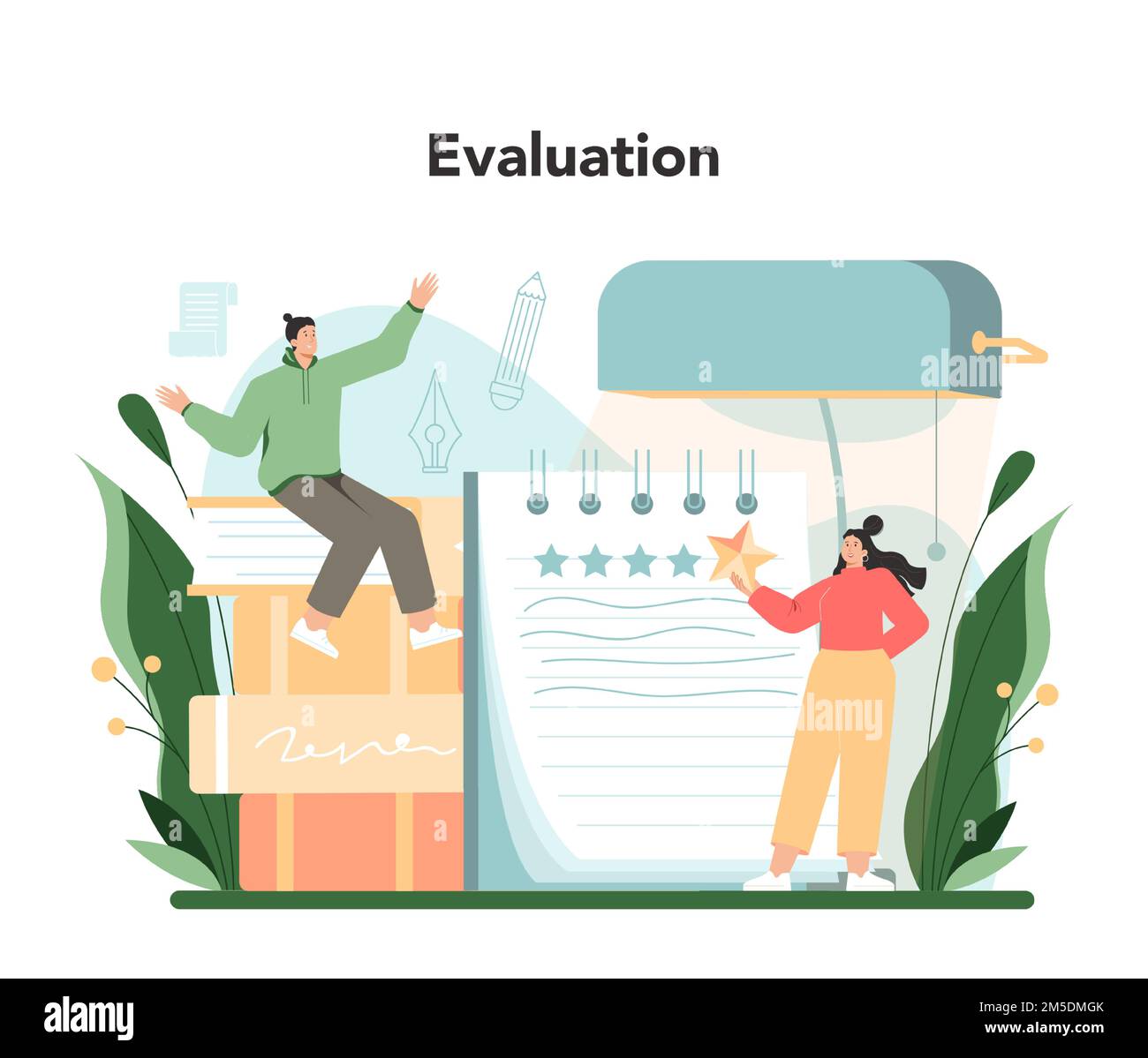 Professional critic concept. Journalist making review and ranking piece ...