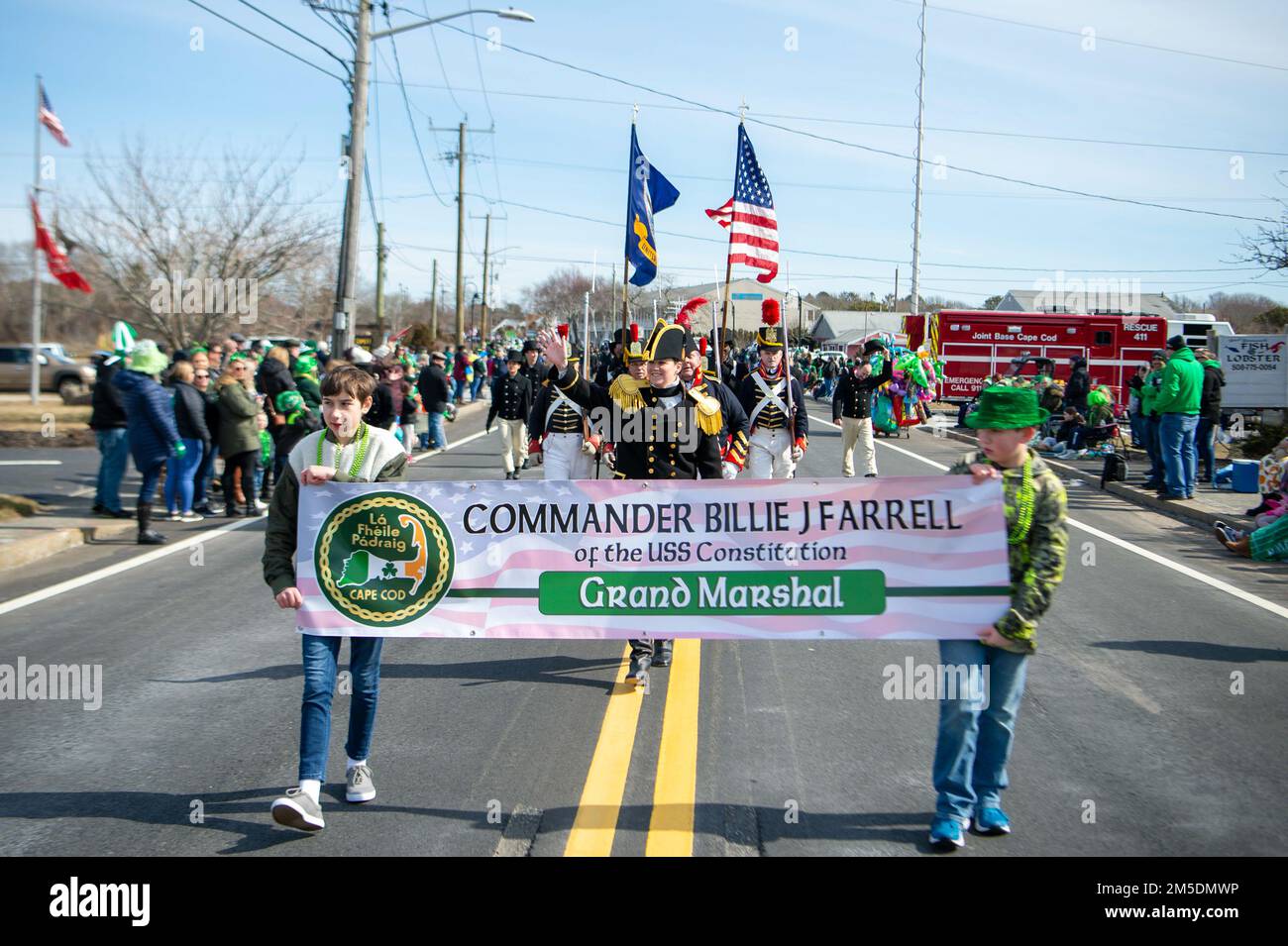 YARMOUTH, Mass. (March 5, 2022) Cmdr. B.J. Farrell, commanding officer ...