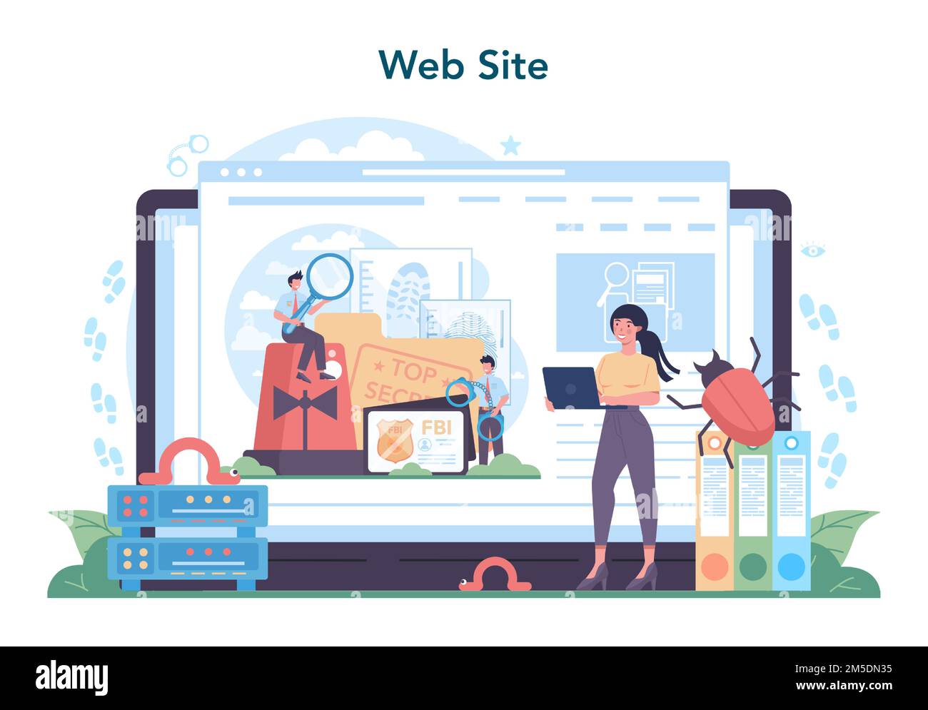 Secret service officers Stock Vector Images - Alamy