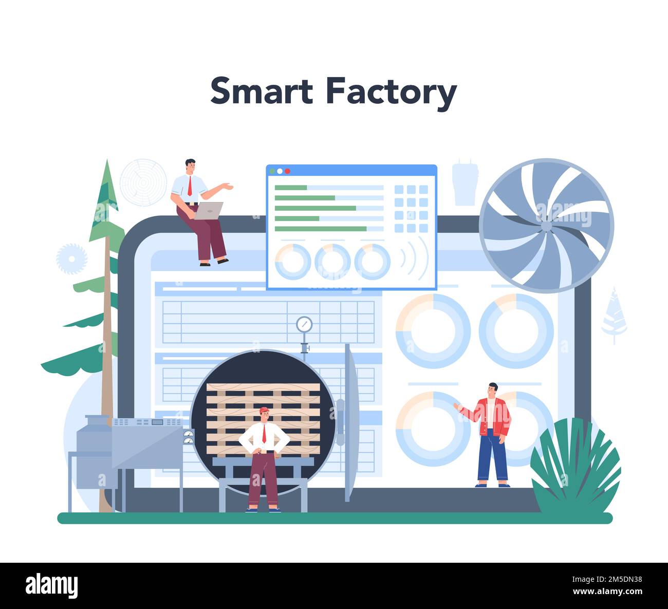 Wood industry online service or platform. Wood drying as a forestry ...