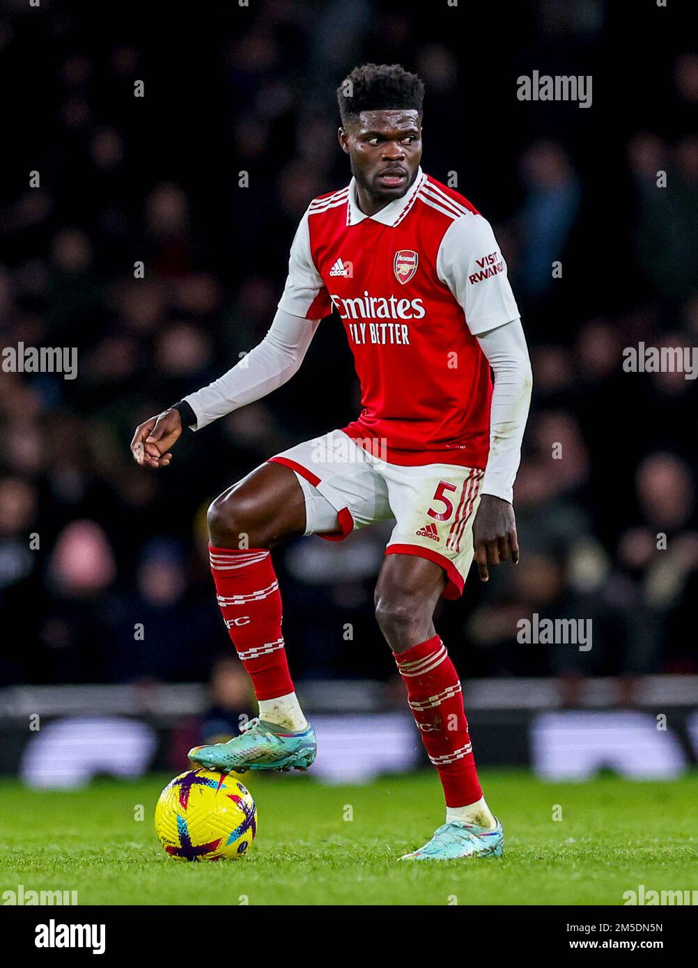 Arsenal's Thomas Partey in action during the Premier League match at ...