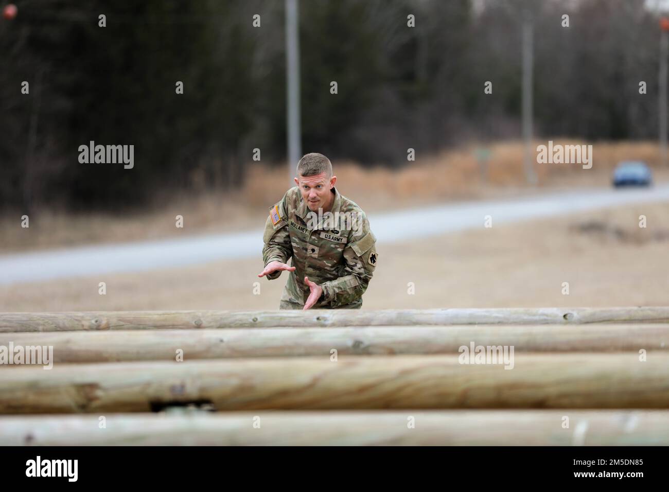Spc. Walter Mullaney, a member of Company C, 700th Support Battalion ...