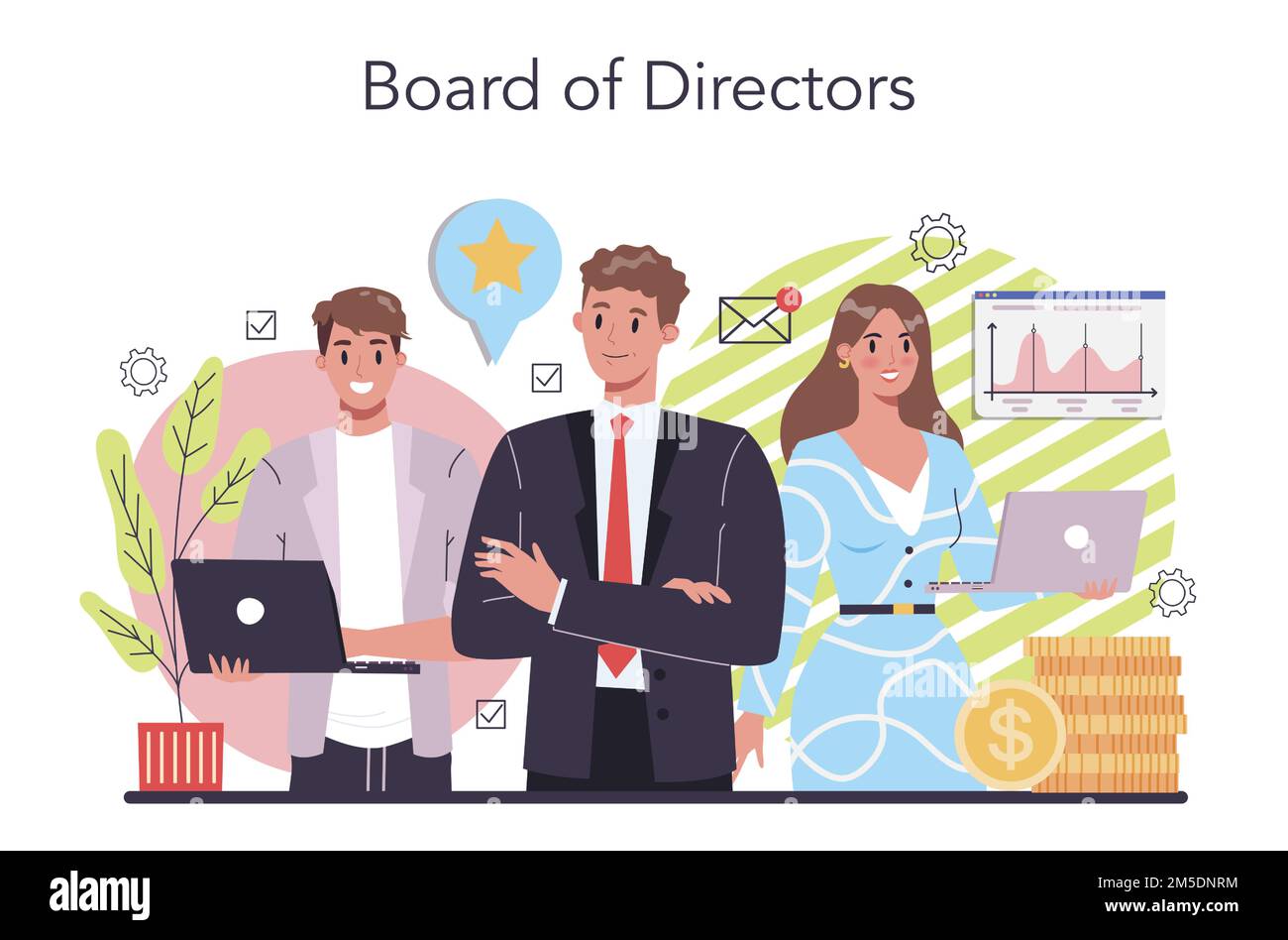 Directors board concept. Business planning and development ...