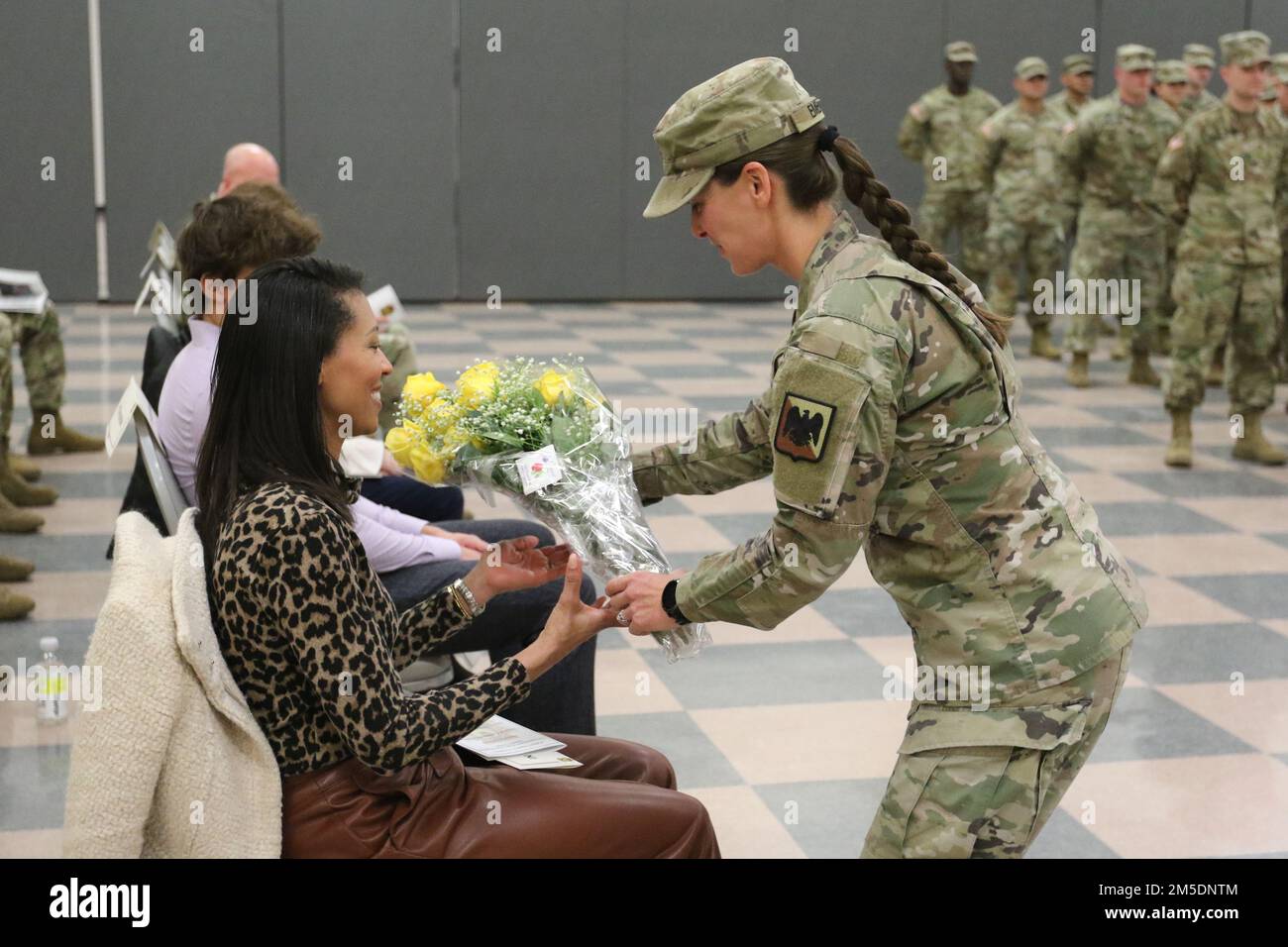 Mrs. Alexis Siriani, spouse of Lt. Col. Michael Siriani, the 228th ...