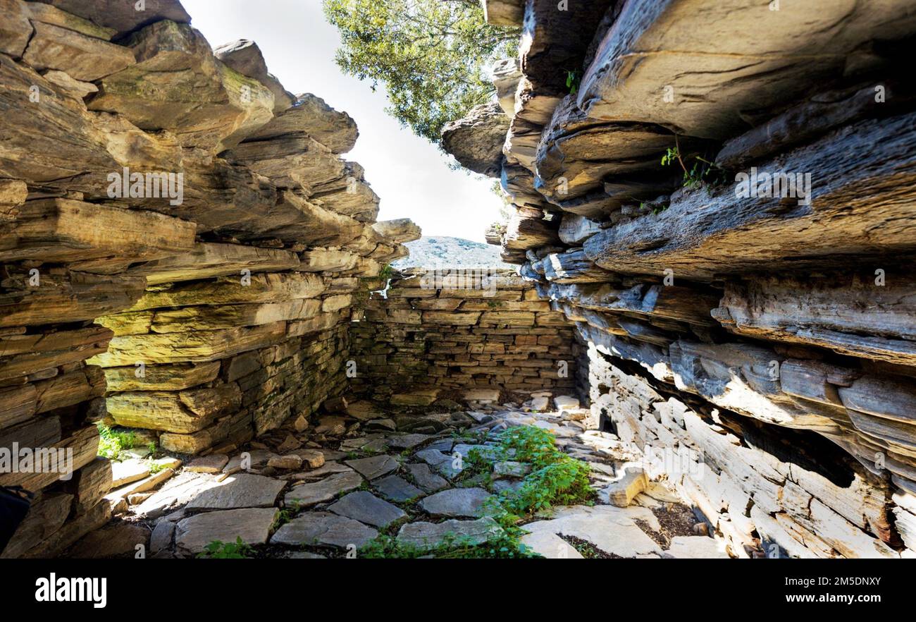 prehistoric megalithic, ritual shelters Stock Photo - Alamy