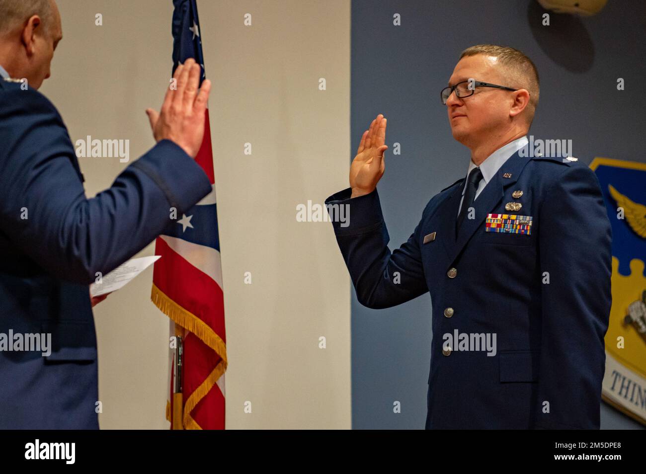 U.S. Air Force Lt. Col. Mark Mason with the 121st Air Refueling Wing ...