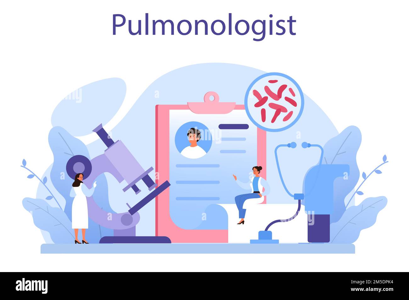 Pulmonologist. Idea of health and medical treatment. Healthy pulmonary ...