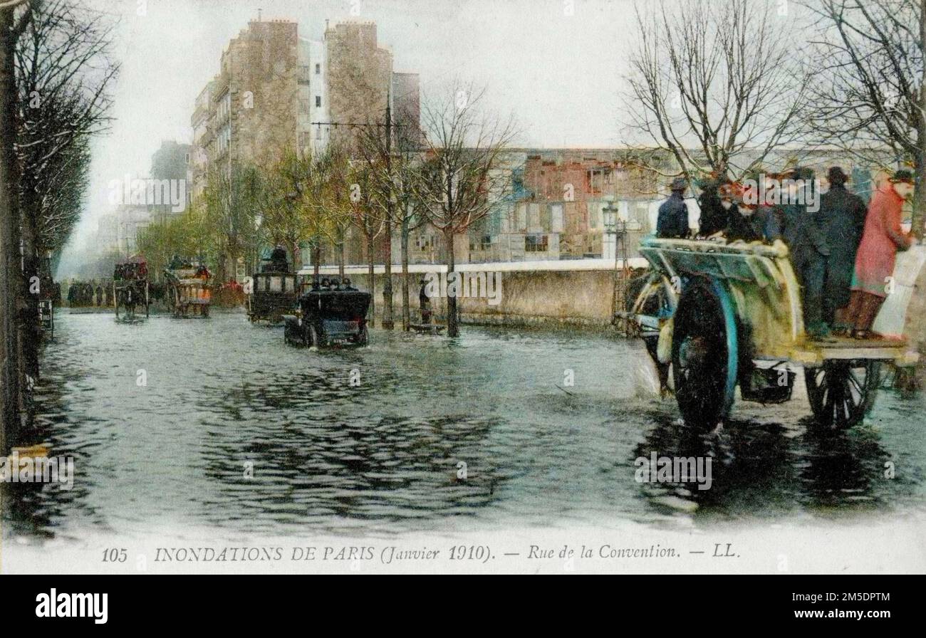 Flood in Paris 1910 - Inondations de Paris en janvier 1910 - crue de la ...
