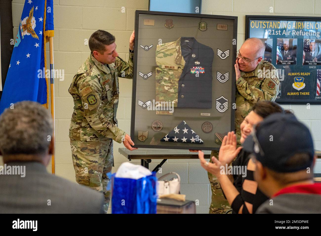 The 121st Air Refueling Wing holds a retirement ceremony for Master Sgt ...