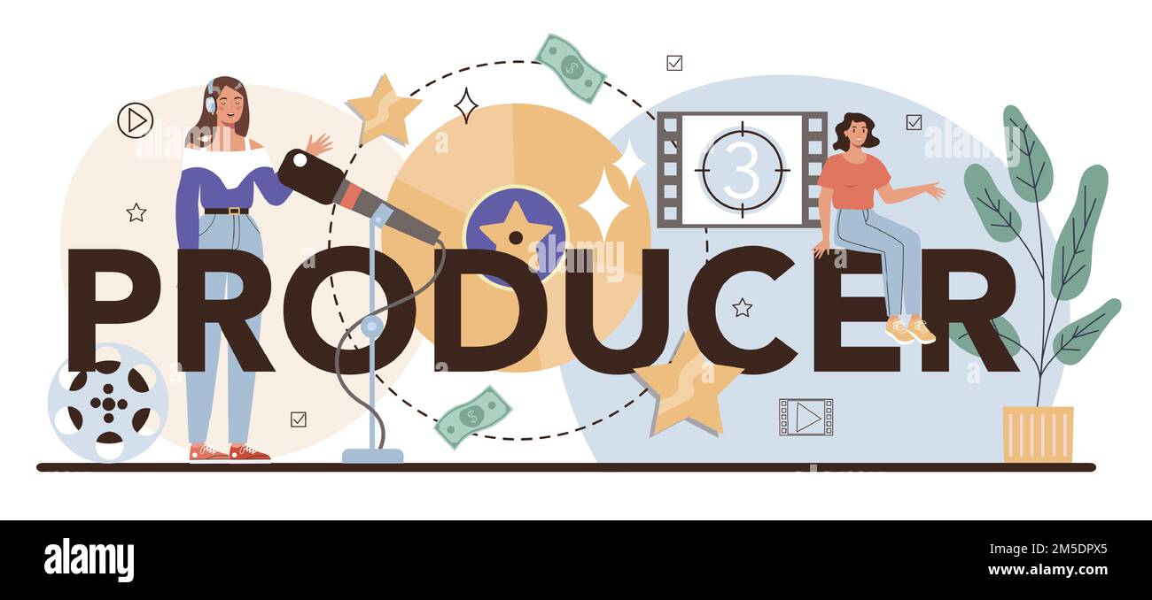 Creating a film set Stock Vector Images - Alamy