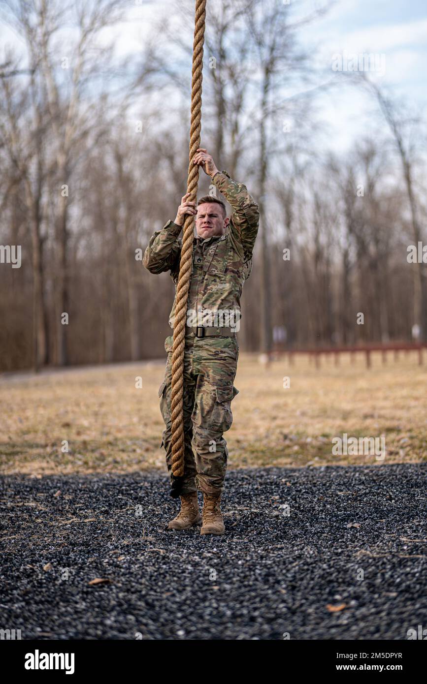Staff Sgt. Michael Bougher, of the 38th Sustainment Brigade, completed ...