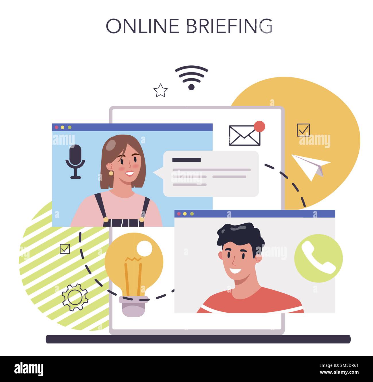 Idea online service or platform. Creative innovation and brainstorm ...