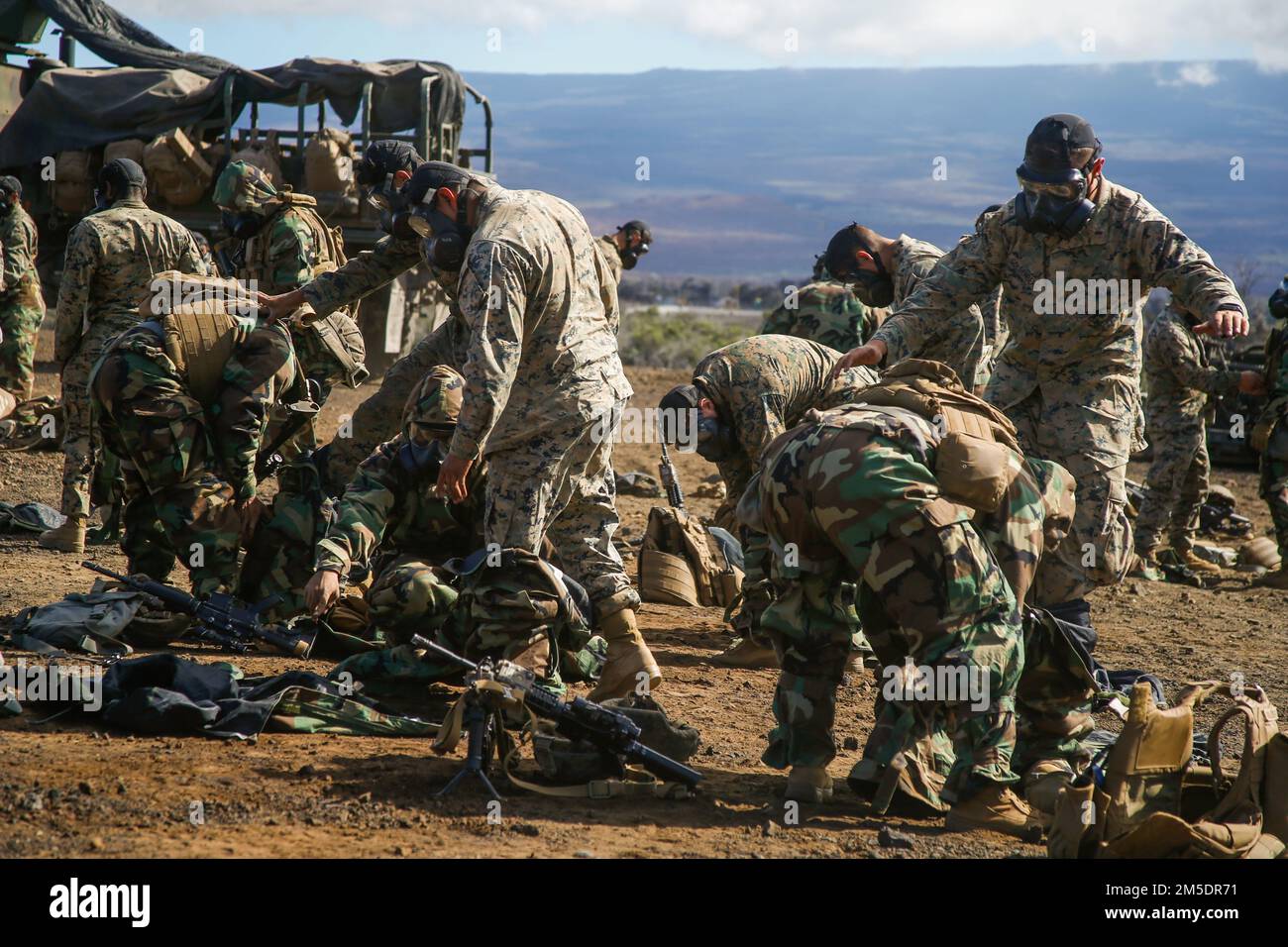 U.S. Marines with 1st Battalion, 12th Marines, 3d Marine Division ...