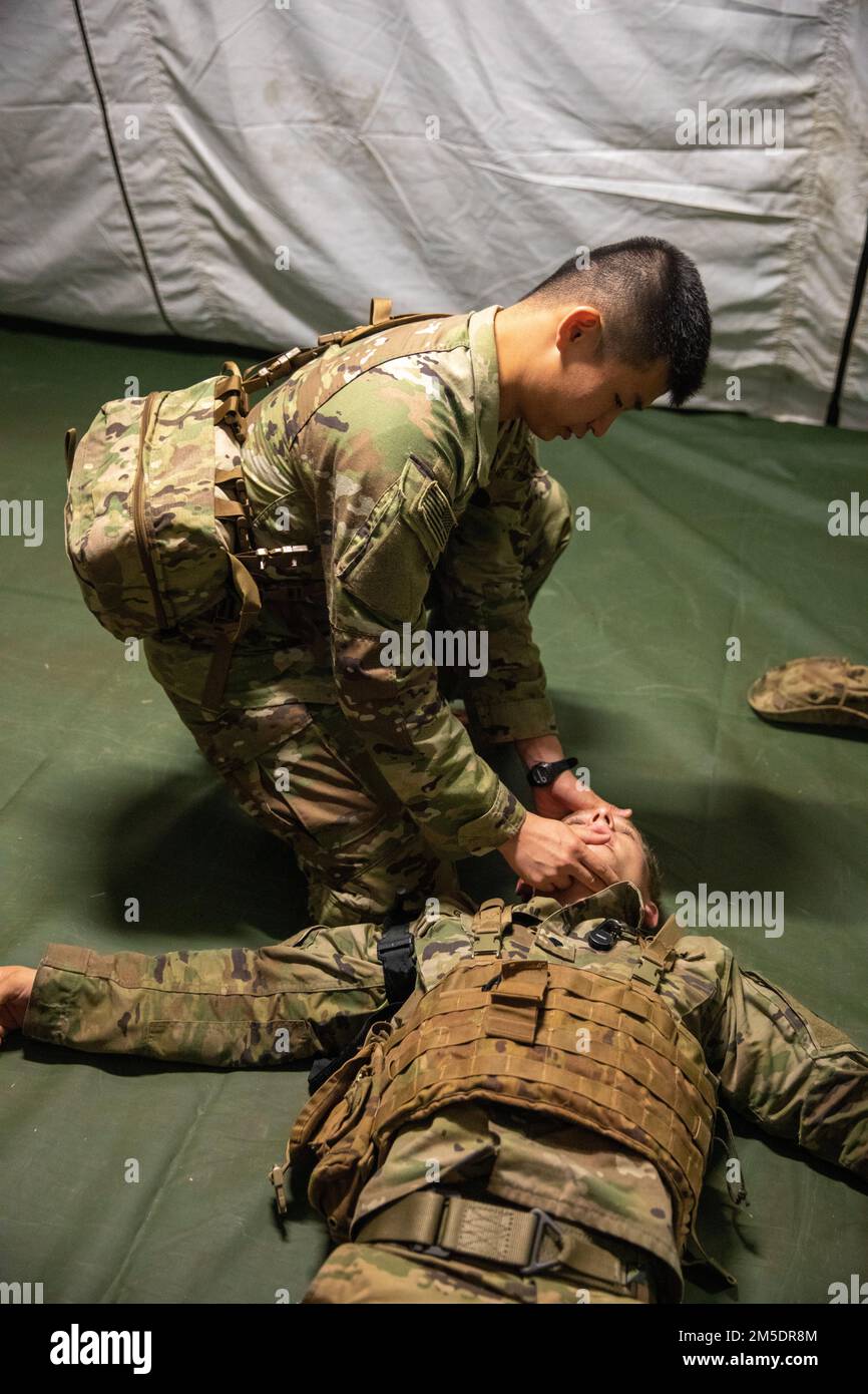 U.S. Army Spc. Soomin Song, an infantryman with 2nd Battalion, 27th ...