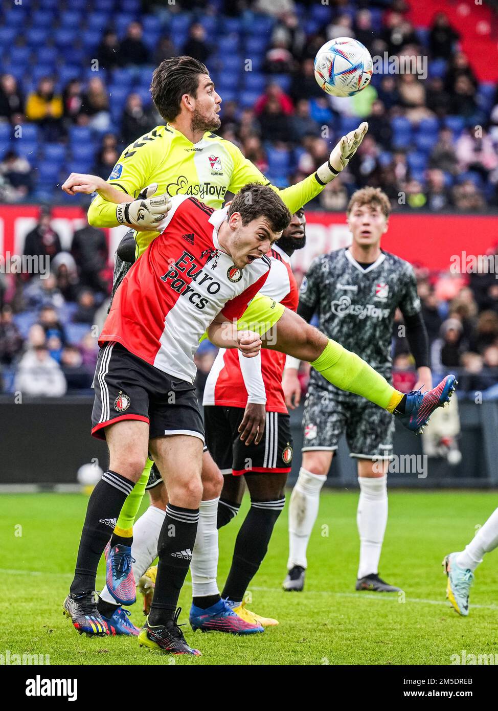 Rotterdam - FC Emmen goalkeeper Mickey van der Hart during the match ...