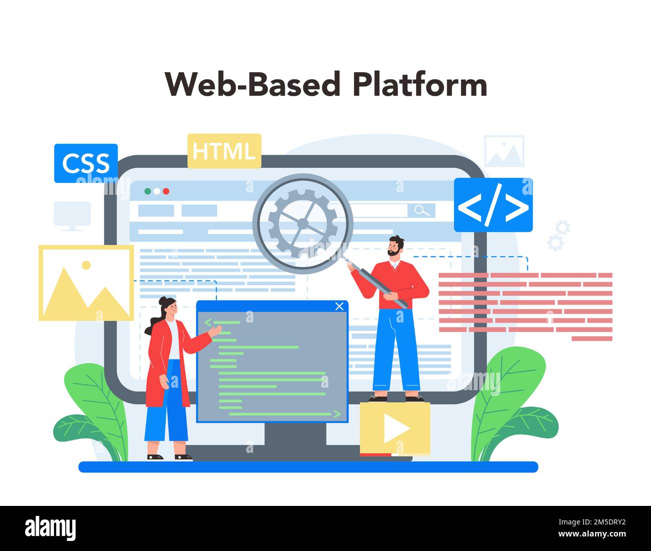 Web based work Stock Vector Images - Alamy