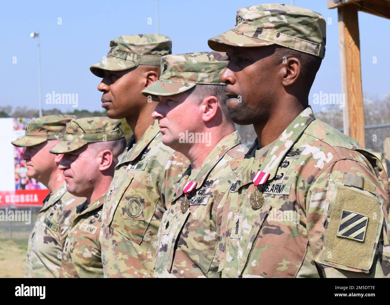 Left to Right: Lt. Col. Joshua Patterson and Master Sgt. Daniel Paul, incoming command team of ...