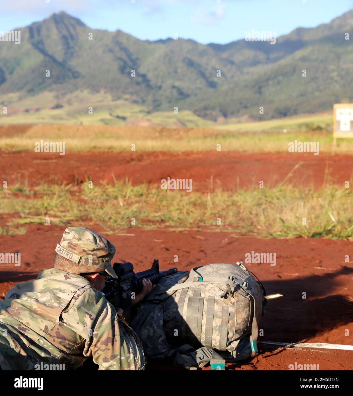 Hawaii Army National Guard (HIARNG) Soldier, Sgt. Trevor J. Castro, a ...
