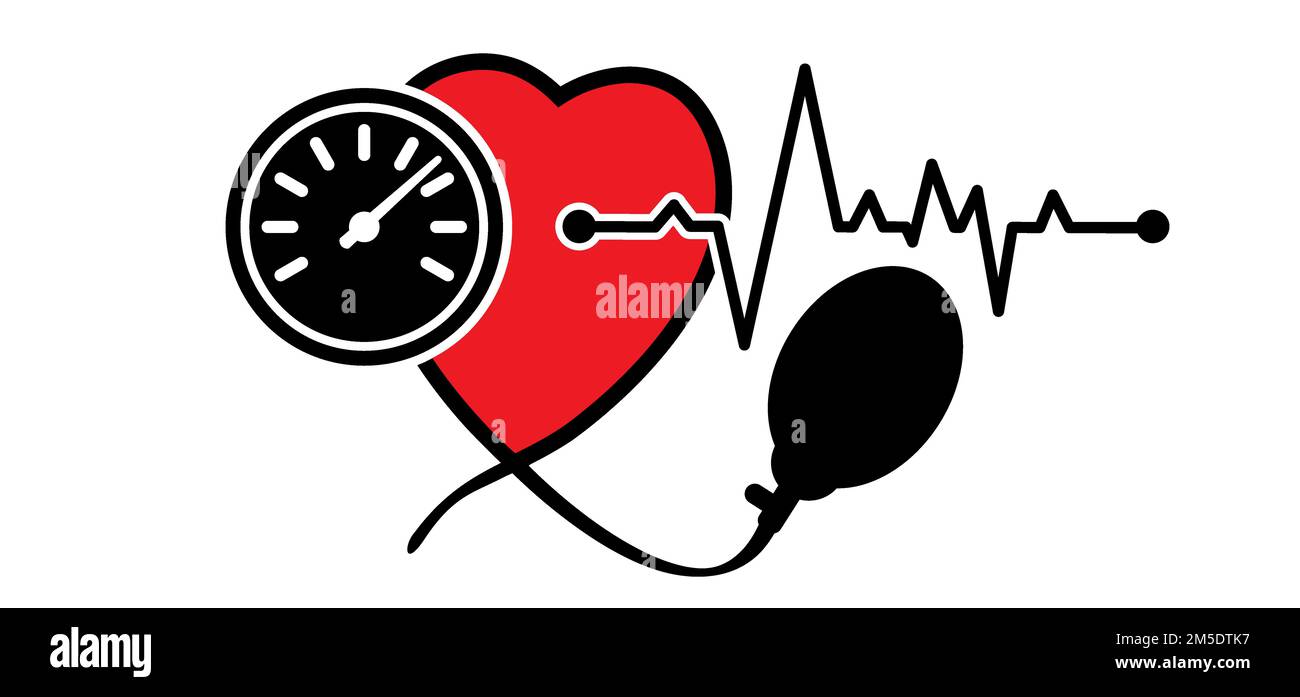 Cartoon blood pressure monitor, Medical tonometer. Pressure blood high ...