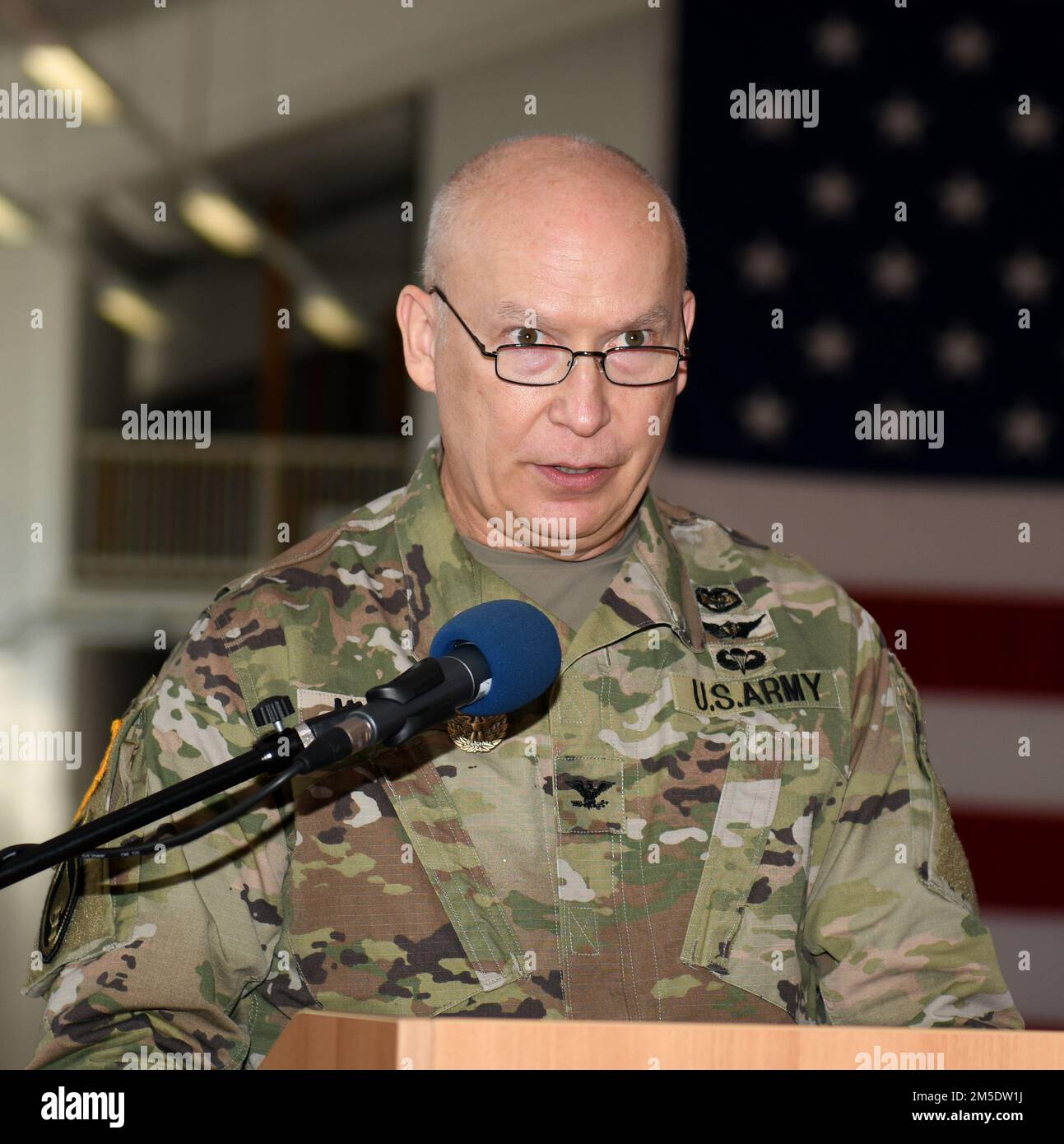 U.S. Army Reserve Col. Alexandre F. Migala, outgoing commander of ...