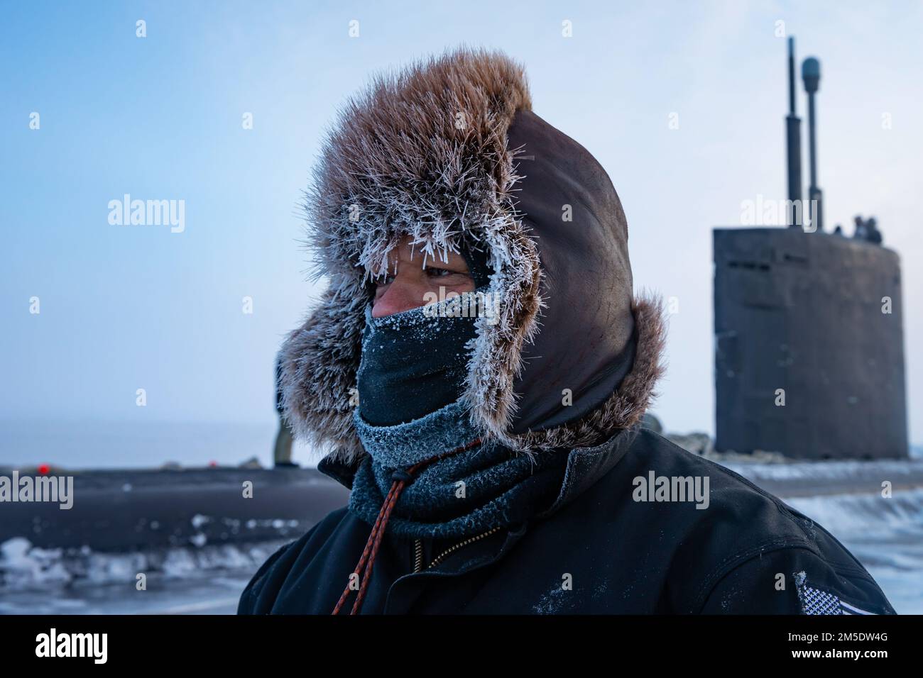 BEAUFORT SEA, Arctic Circle (March 5, 2022) – Mike DeMello, a logistics ...