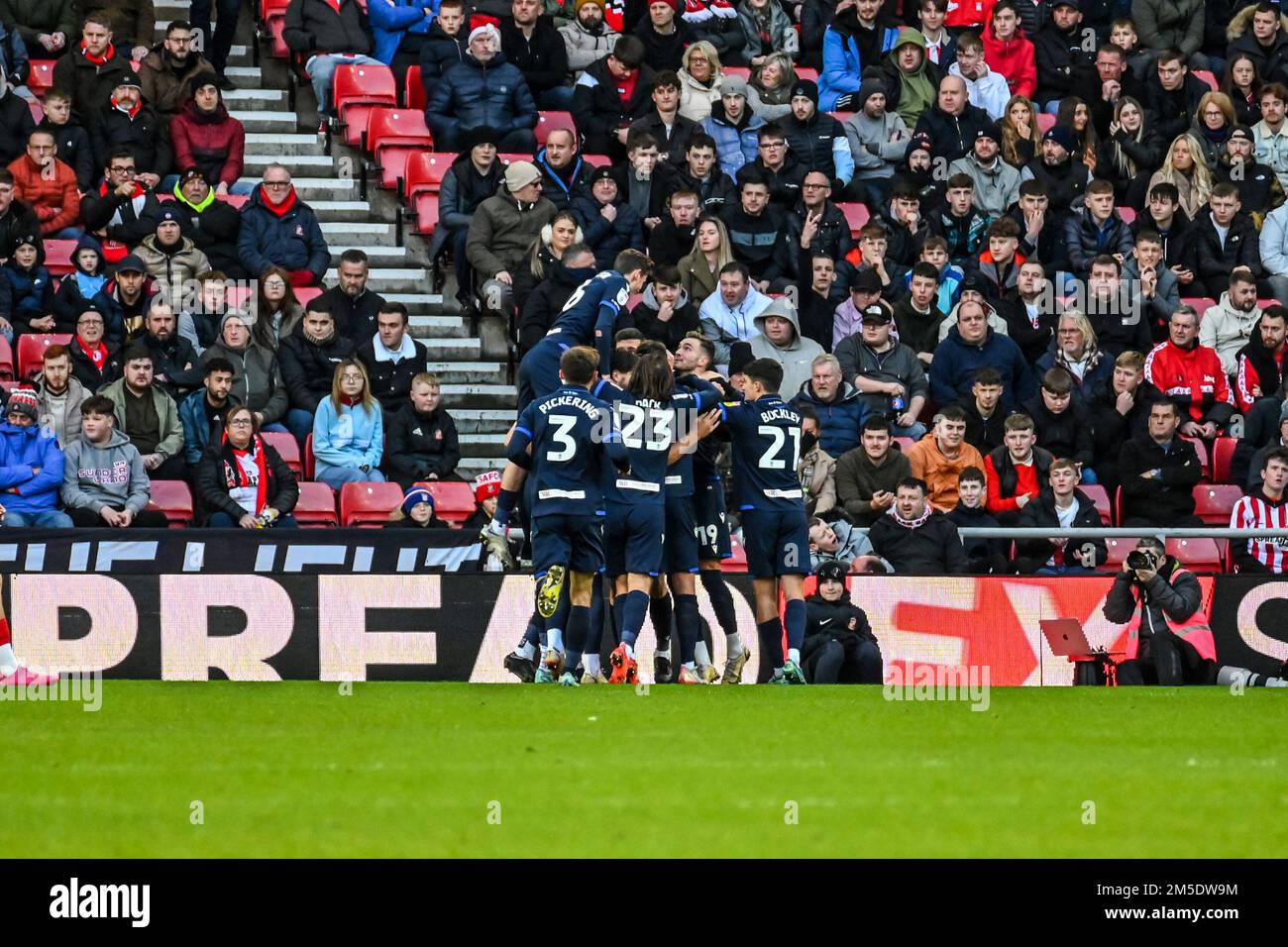 Blackburn Rovers players celebrate taking the lead against Sunderland ...