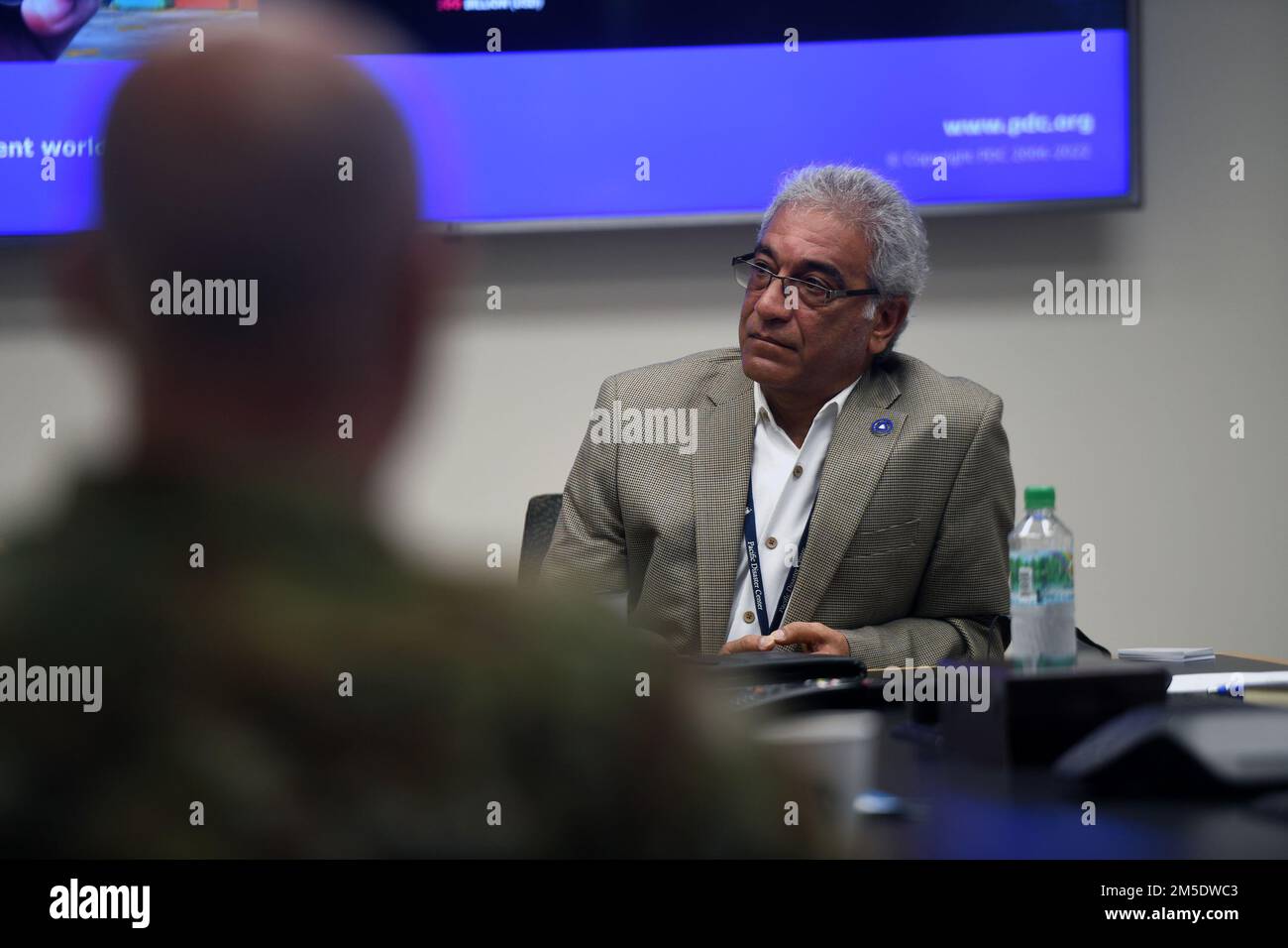 Ray Shirkhodai, executive director, Pacific Disaster Center, during a ...