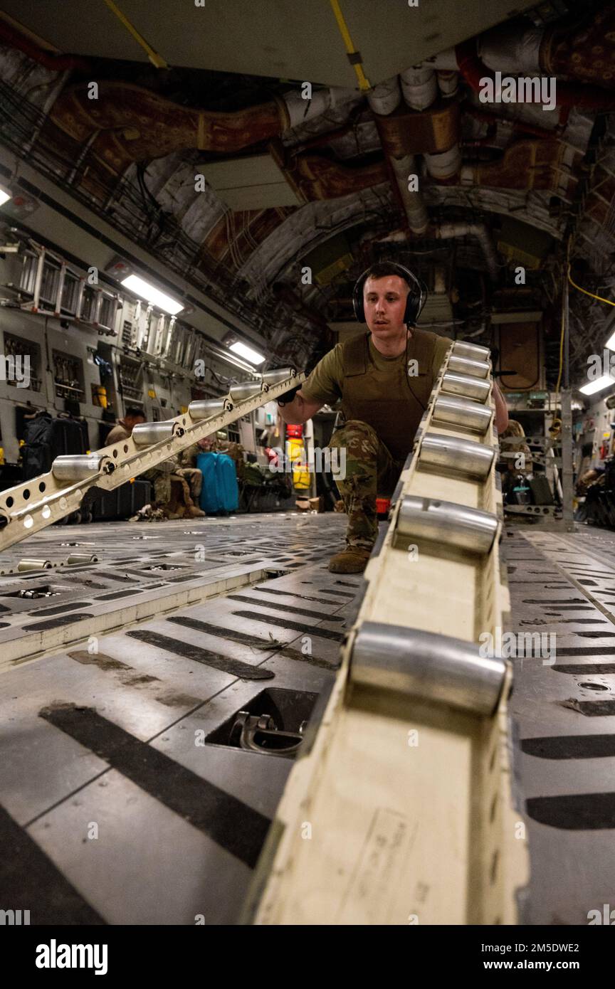 U.S. Air Force Senior Airman David Cichon, 816th Expeditionary Airlift ...