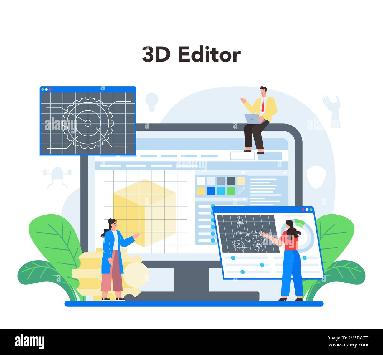 3d editor Stock Vector Images - Alamy