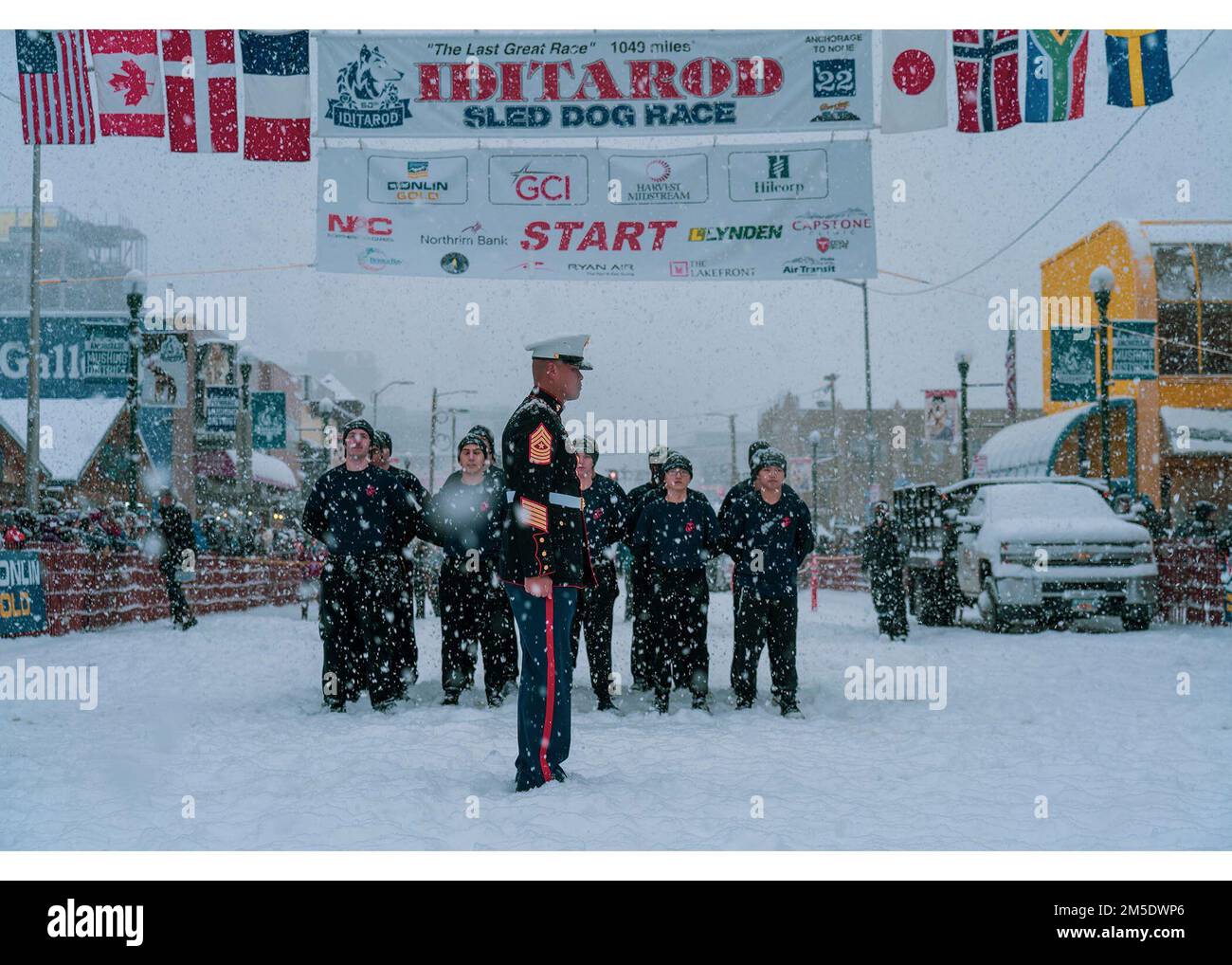 U.S. Marine Corps Sgt. Maj. Abelardo Dominguez, the sergeant major for Recruiting Station ...