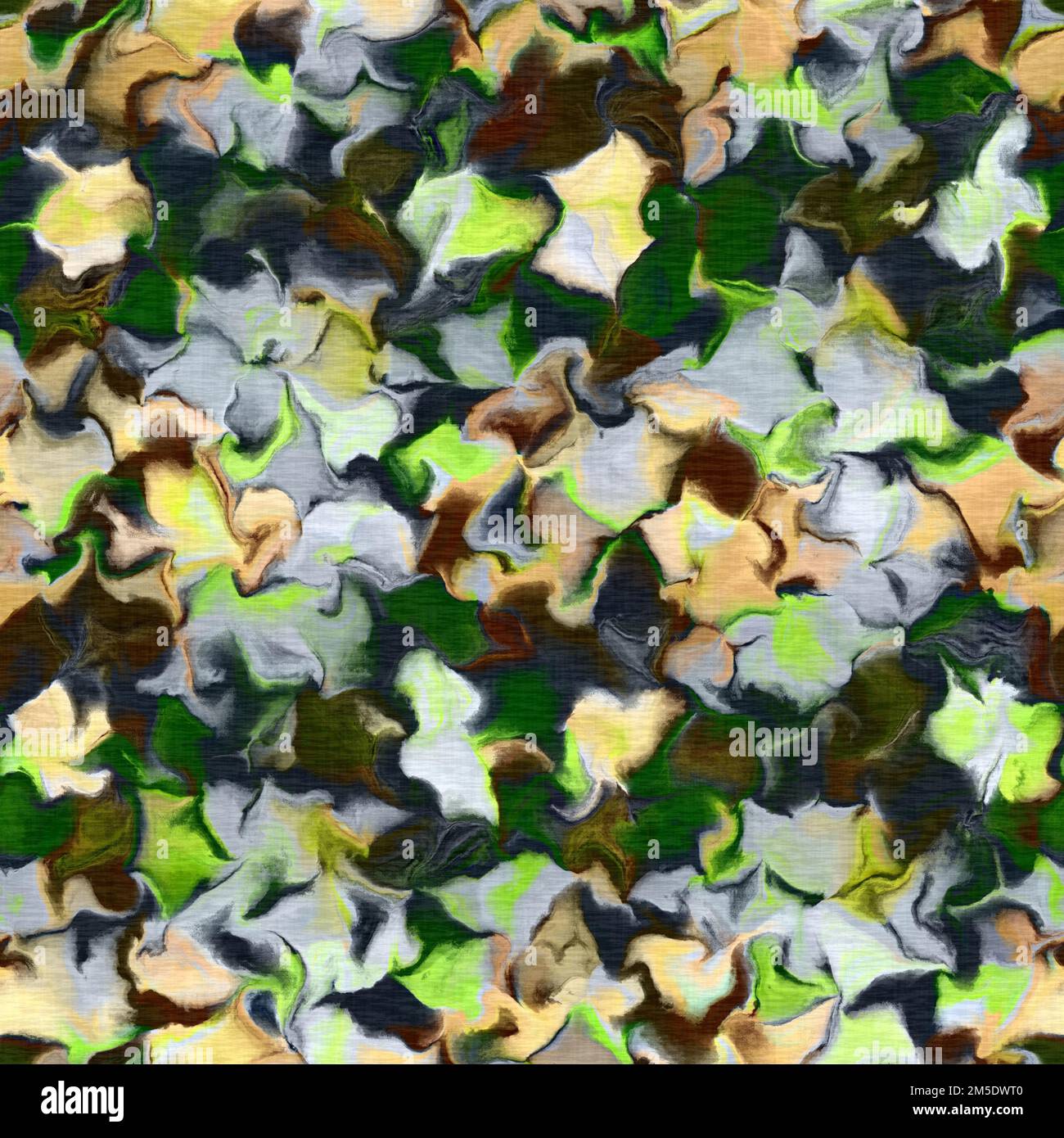 Camouflage wavy marble seamless pattern. Gradient blur for camo ...